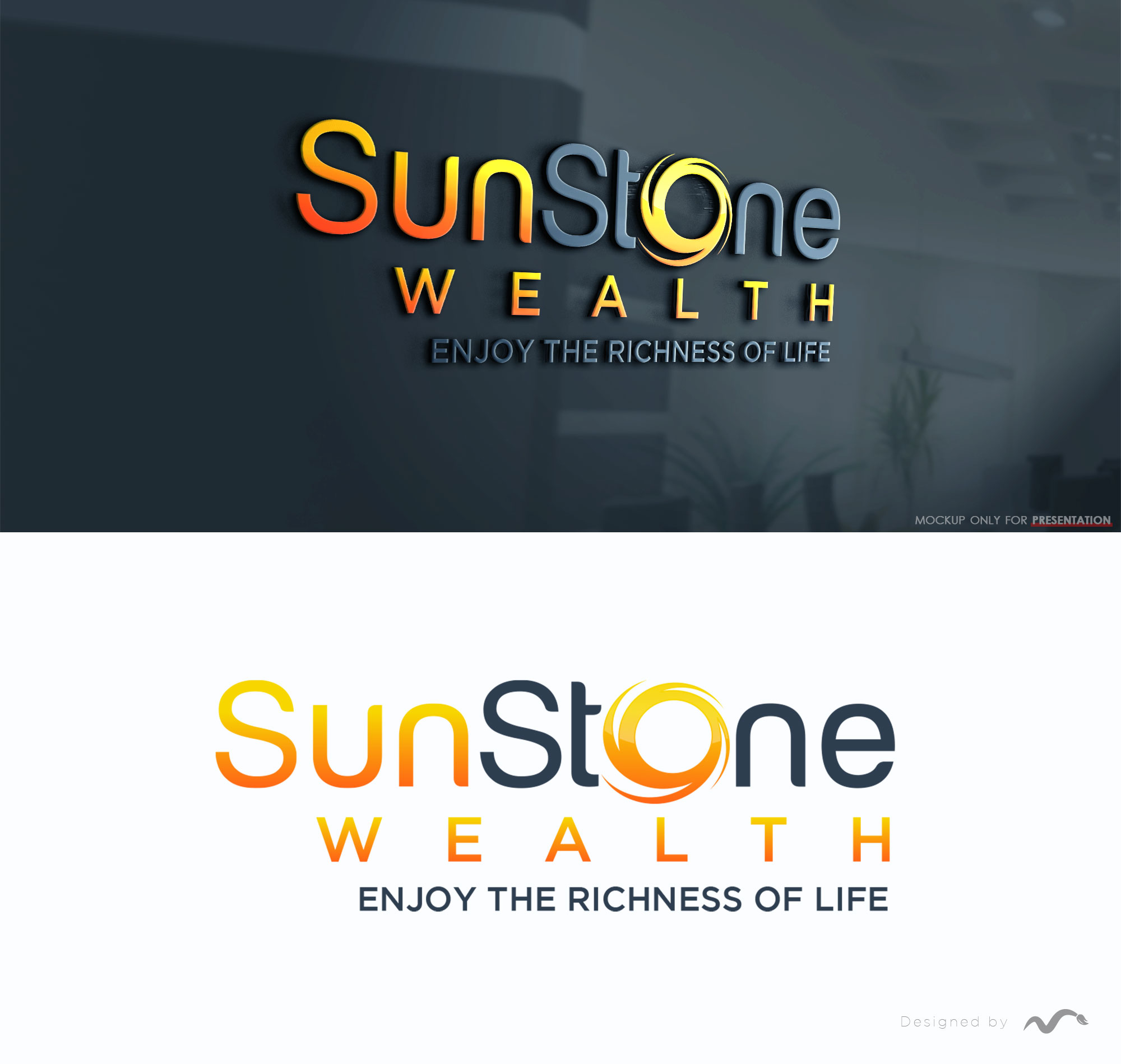 Playful, Upmarket, Financial Logo Design for Sunstone Wealth (Wordmark ...