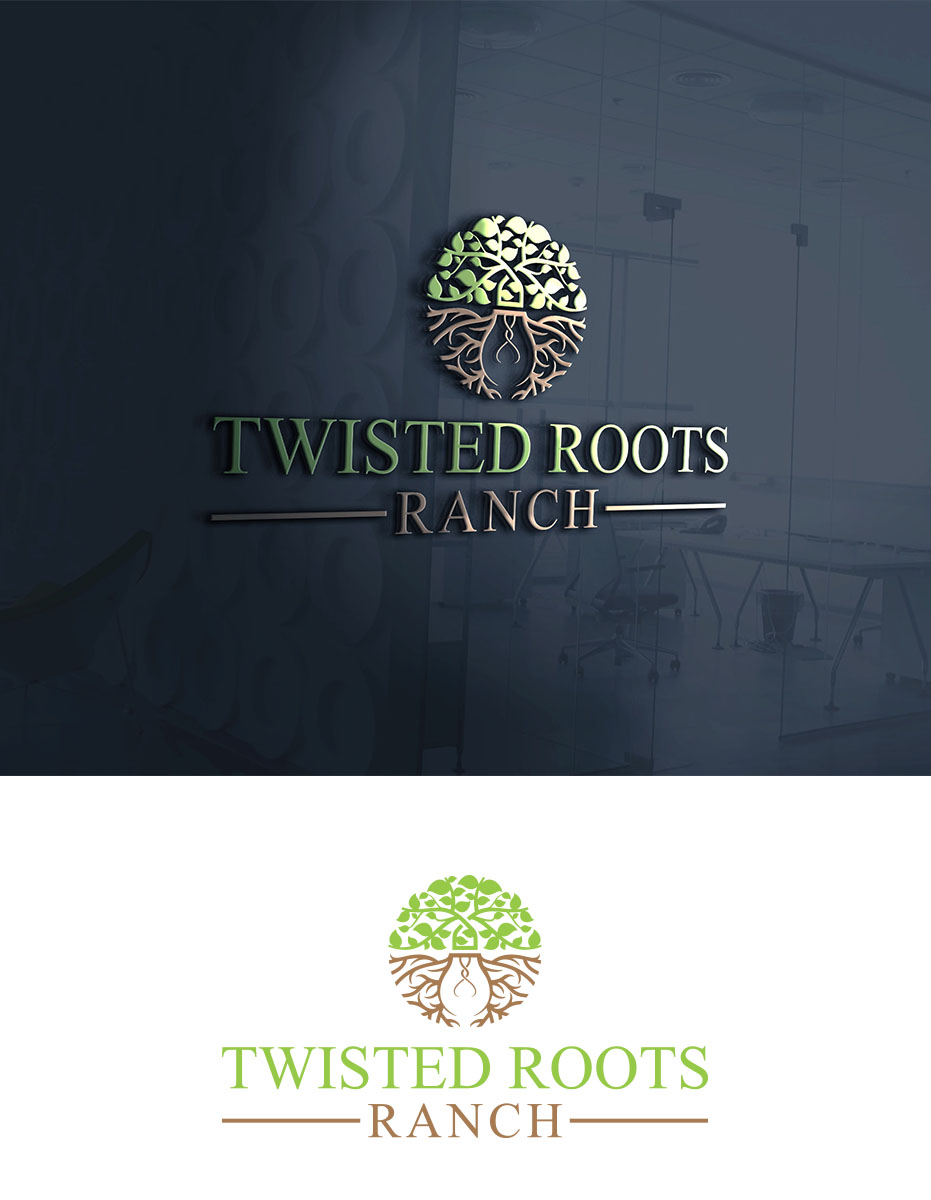 Logo Design for Twisted Roots Ranch by BLUE LINE | Design #27743002