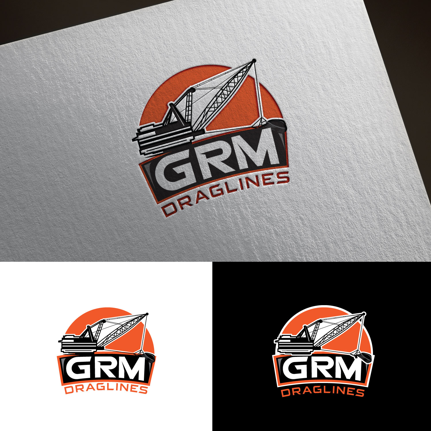 Logo Design for GRM Draglines "Swinging GRM Into The Future" by ...