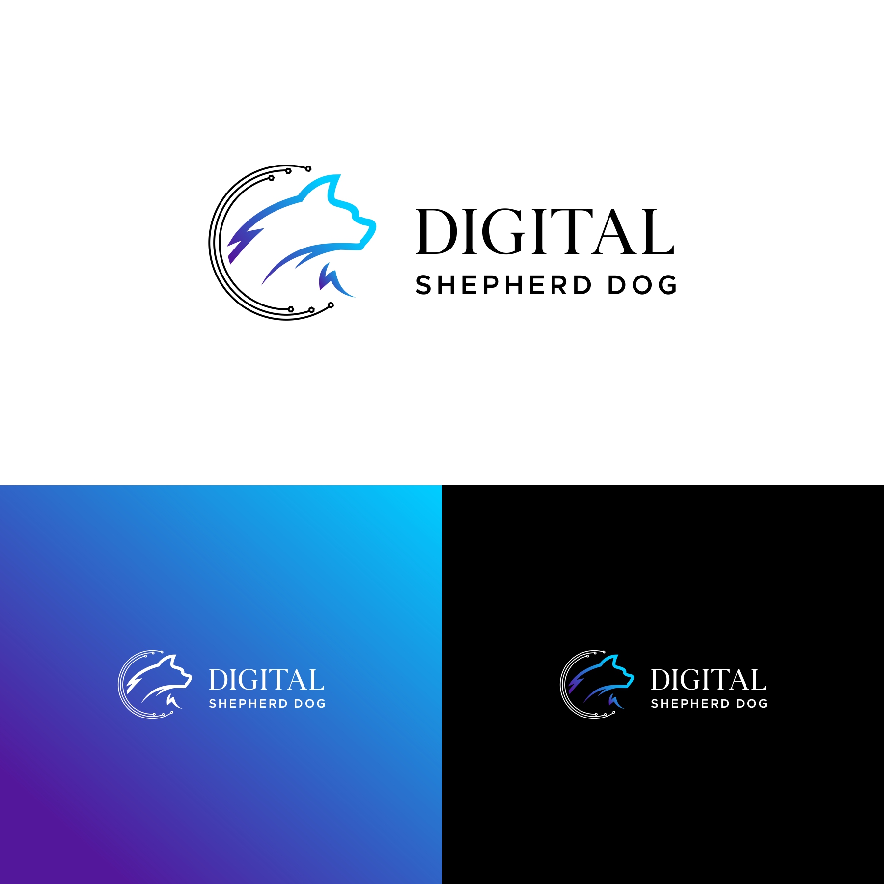 Upmarket, Playful Logo Design for Digital shepherd dog by ZeneFashions ...