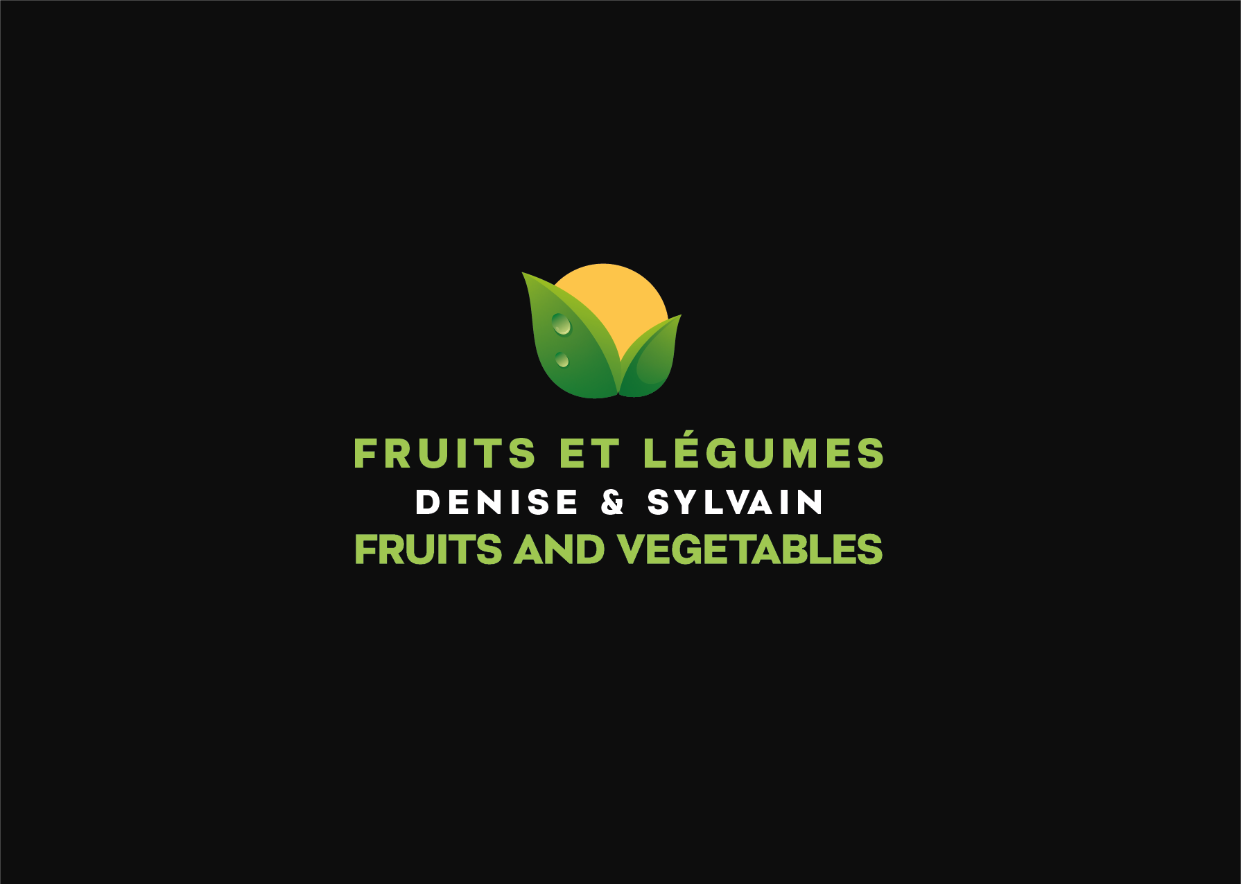 Elegant, Playful Logo Design for Fruits et Légumes Denise & Sylvain ...