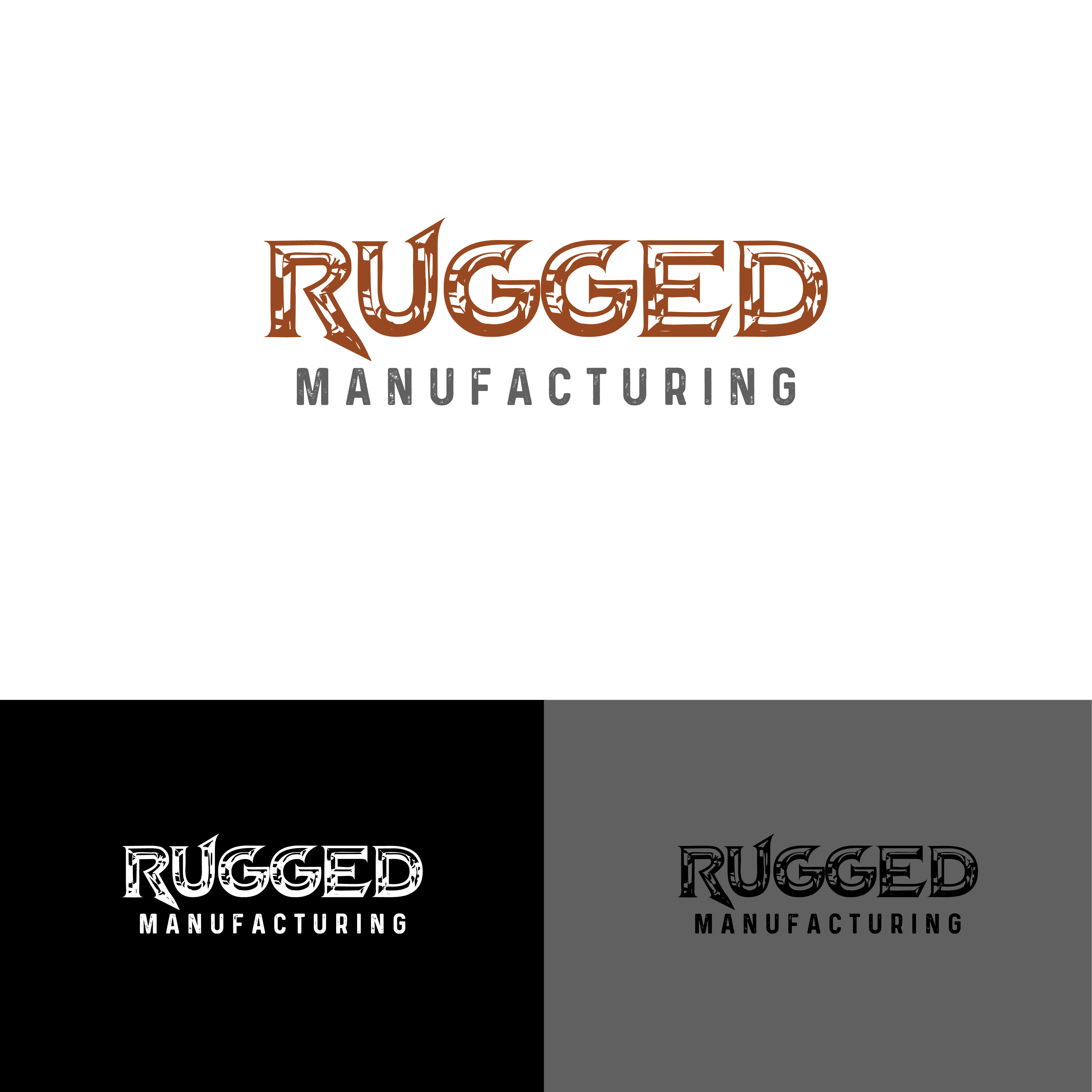 Masculine, Elegant, manufacturing Logo Design for RUGGED MANUFACTURING ...
