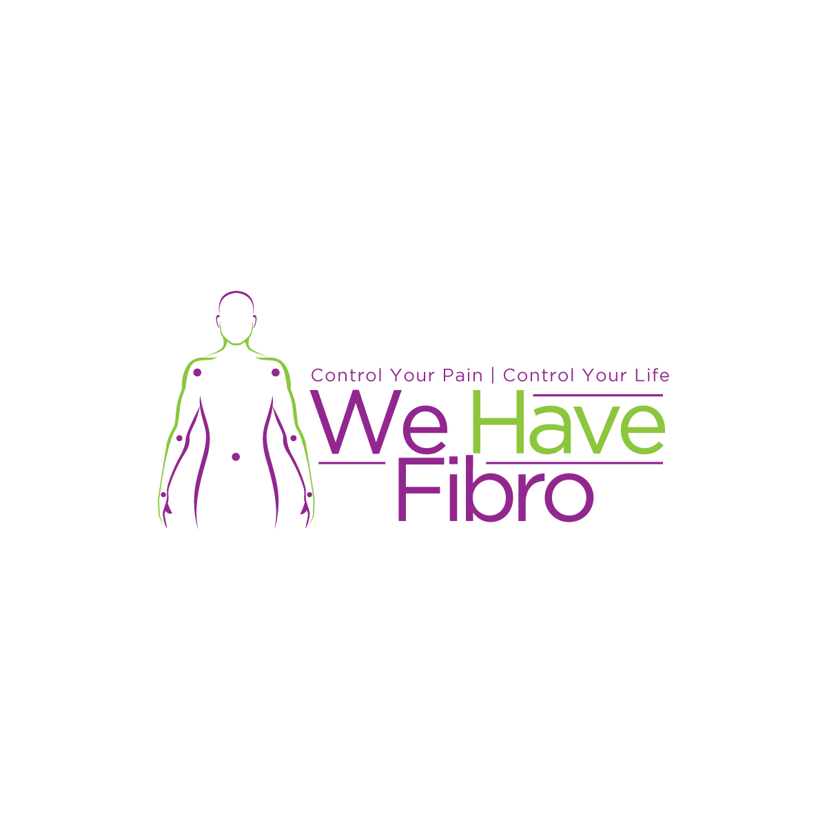 Logo Design for We Have Fibro - Control Your Pain | Control Your Life ...