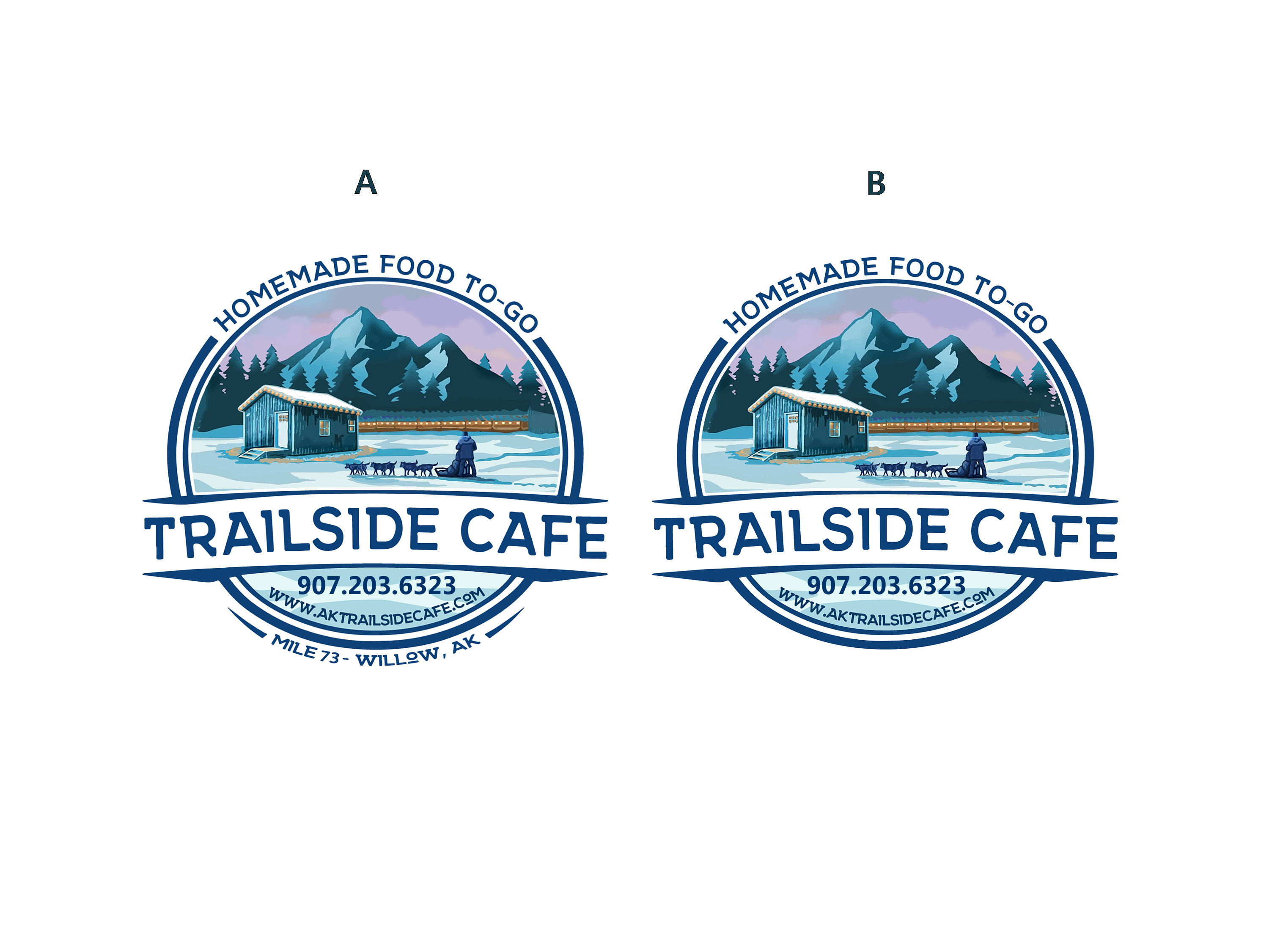 Playful, Modern Logo Design for "Trailside Cafe" and "Homemade Food To ...