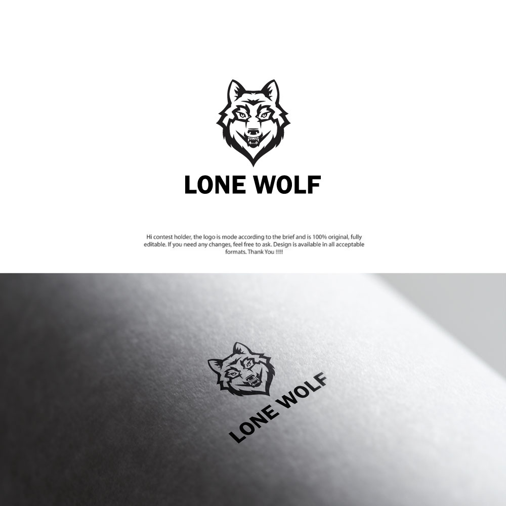 Logo Design for Lone wolf by LogoEon | Design #27805570