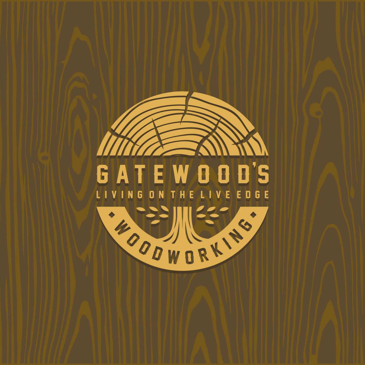 Logo Design for Gatewood's Woodworking " Living on the live edge" by ...
