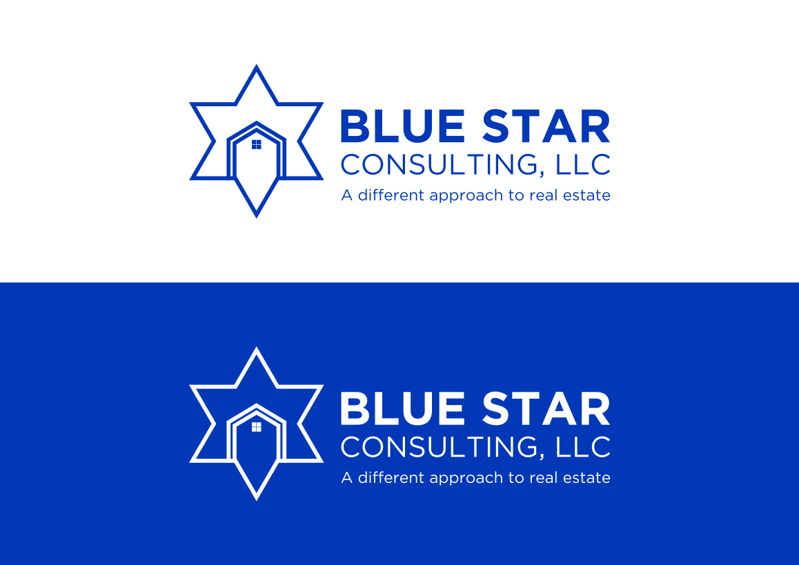 Elegant, Playful, Real Estate Logo Design for Blue Star Consulting, LLC ...