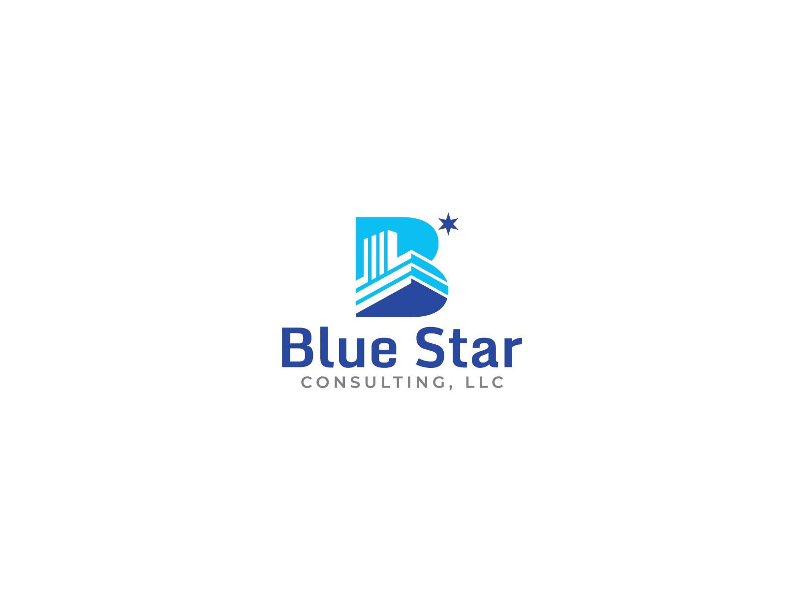 Elegant, Playful, Real Estate Logo Design for Blue Star Consulting, LLC ...