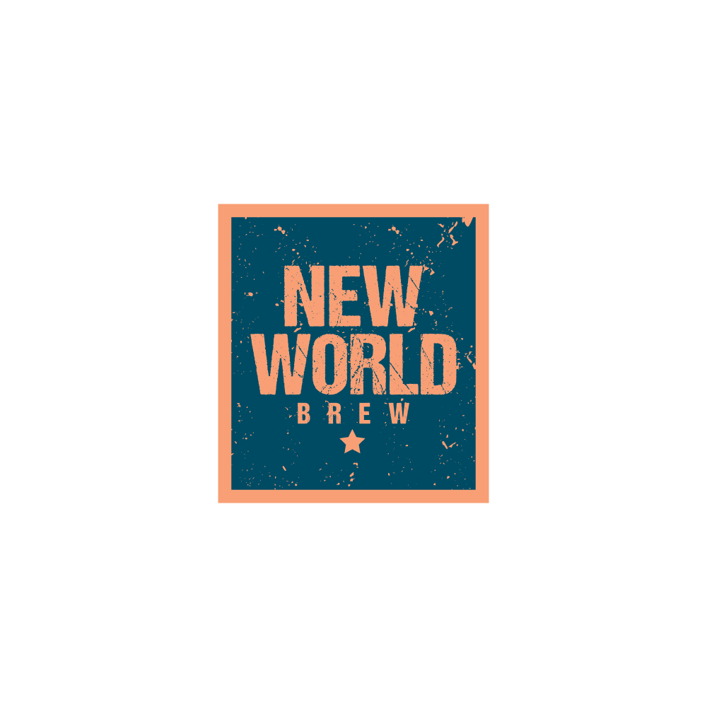 Modern, Bold Logo Design for New World Brew by Dzains | Design #27846962