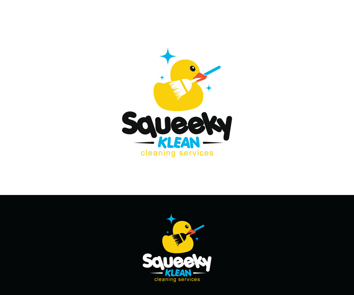 Logo Design for Squeeky Klean (possibly a tag line) cleaning services ...