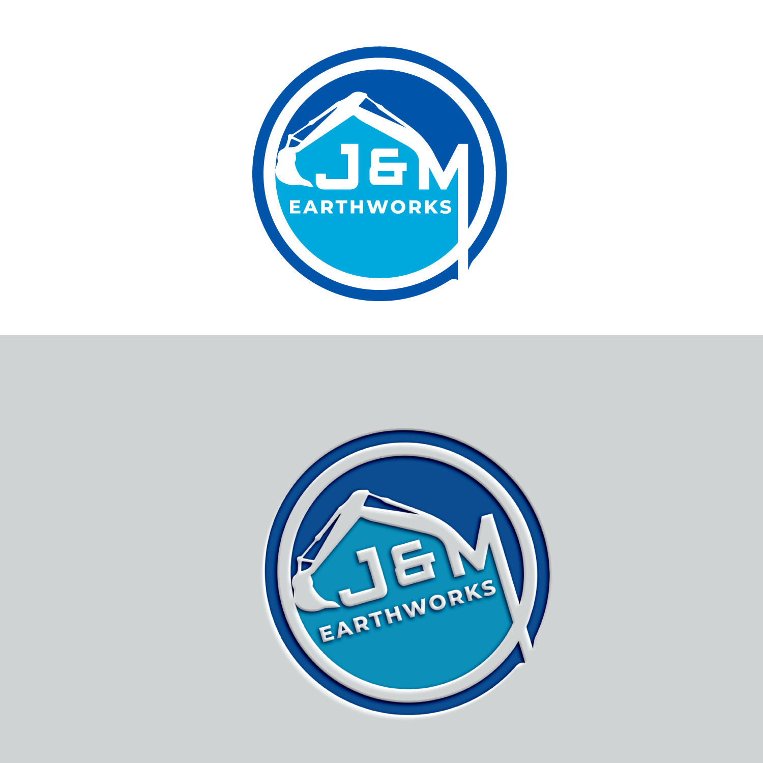Masculine, Professional, Earth moving Logo Design for J&M EARTHWORKS by ...