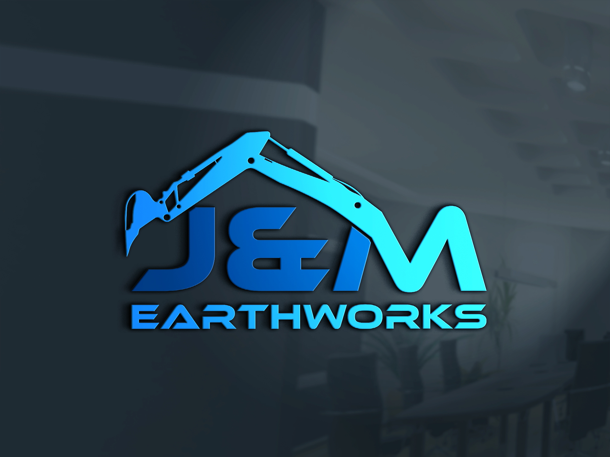 Masculine, Professional, Earth moving Logo Design for J&M EARTHWORKS by ...