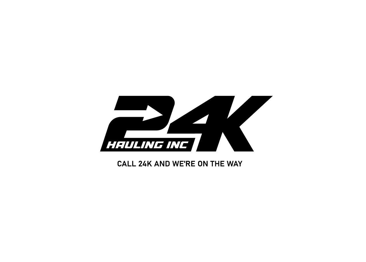 Elegant, Playful, Construction Logo Design for 24k Hauling Inc "Call ...