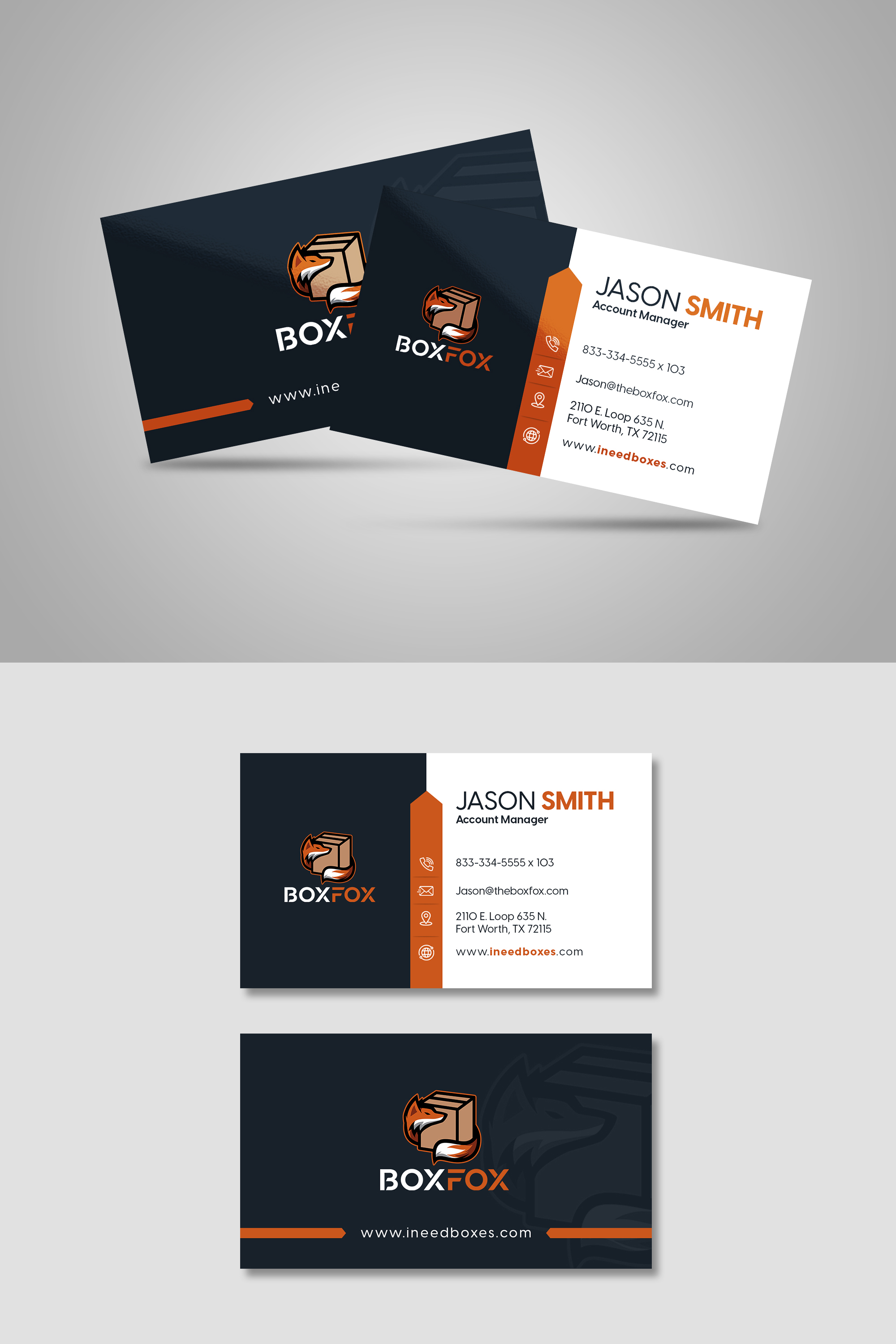 Bold, Serious, Cardboard Business Card Design for a Company by ...