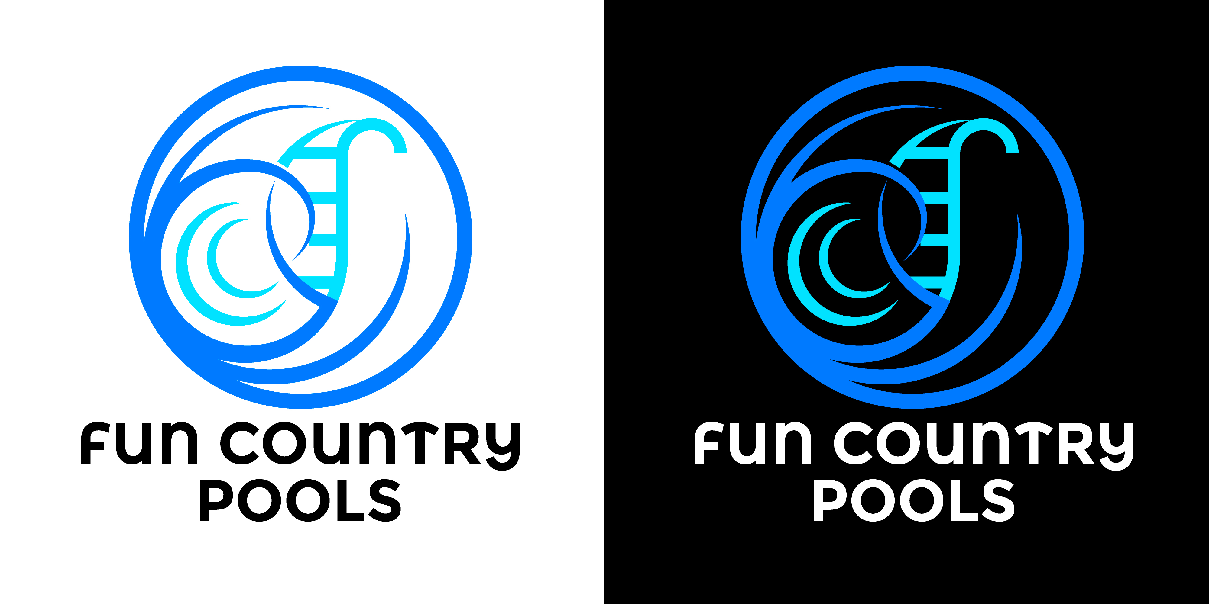 Logo Design for Fun Country Pools by Antony Suarez | Design #27852760