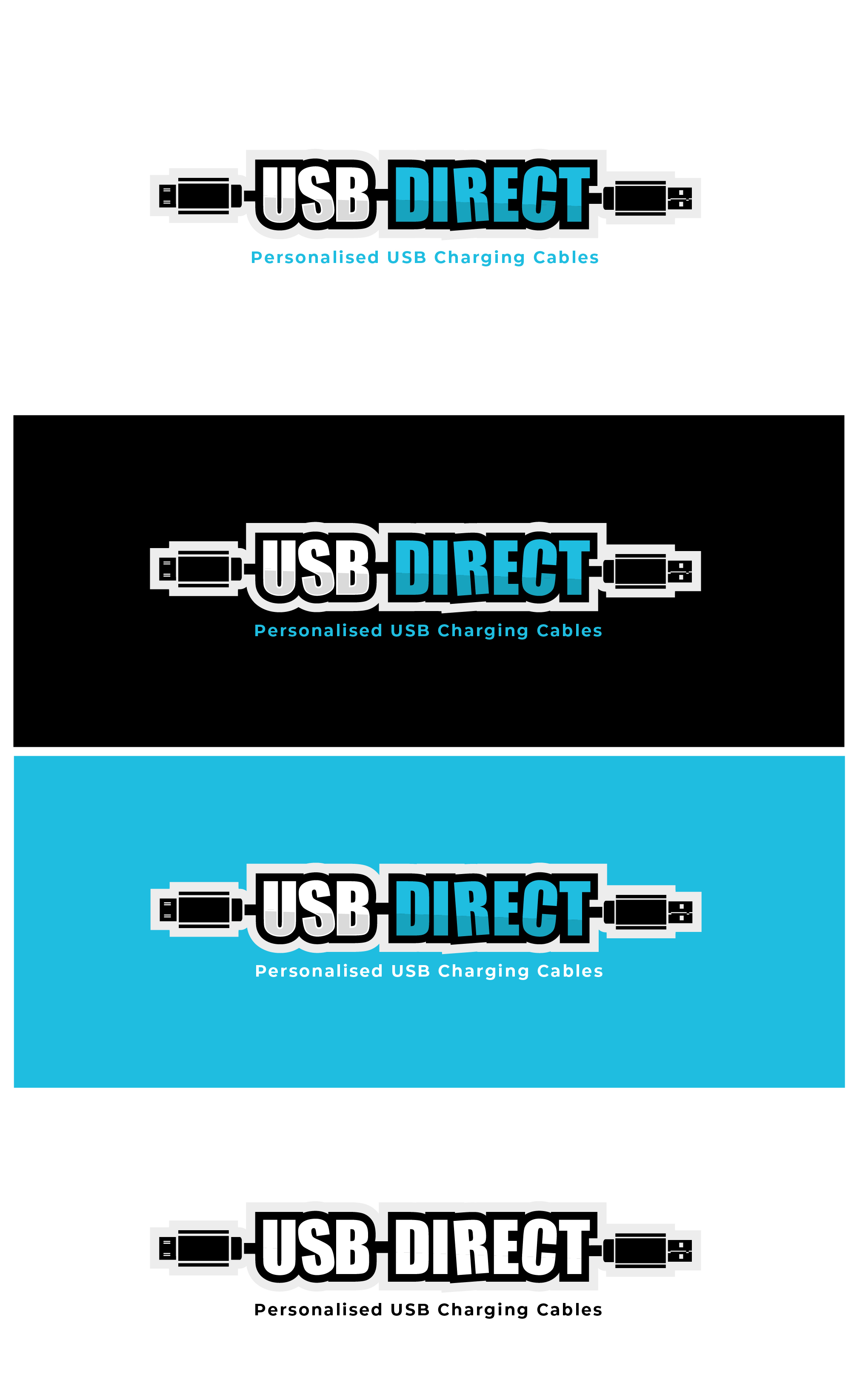 Playful, Modern, Electronics Logo Design for USB Direct by JoseDesign ...