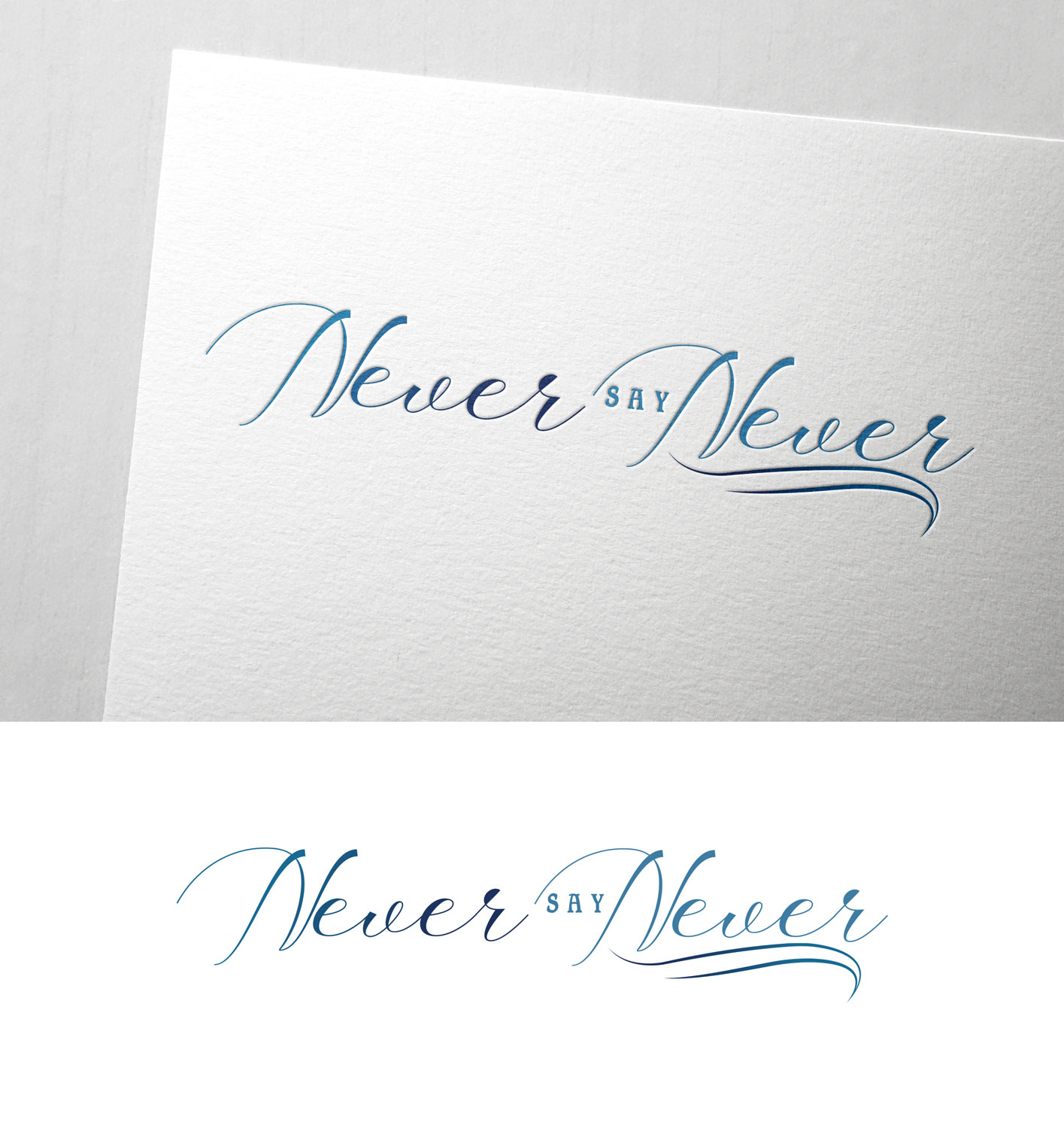 Playful, Modern Logo Design for Never Say Never by Impressive Sol ...