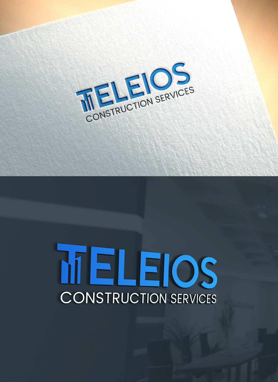 Logo Design for Teleios Construction Services by mouisrachel | Design ...