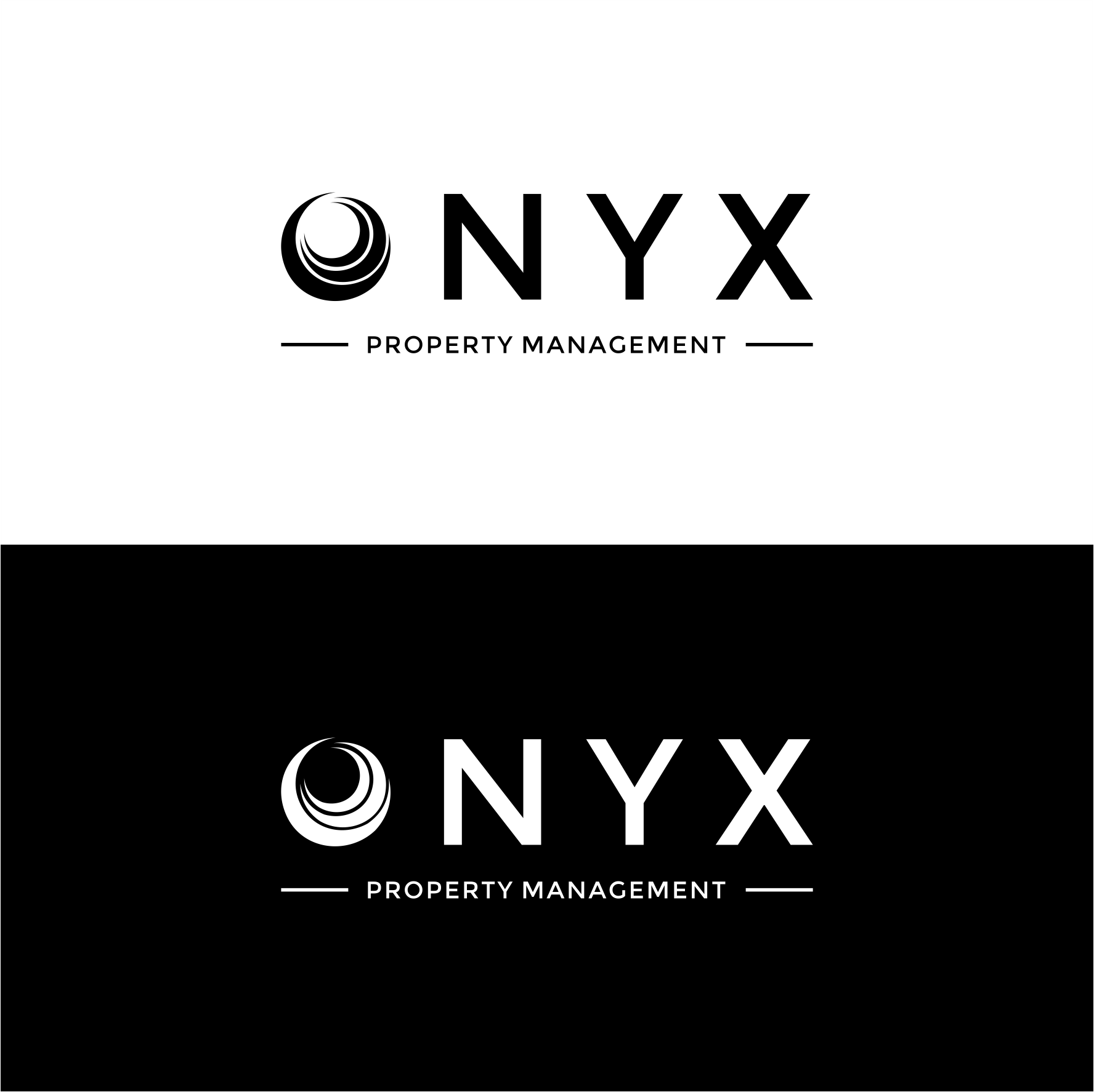 Bold, Modern, Real Estate, Property management Logo Design for Onyx ...