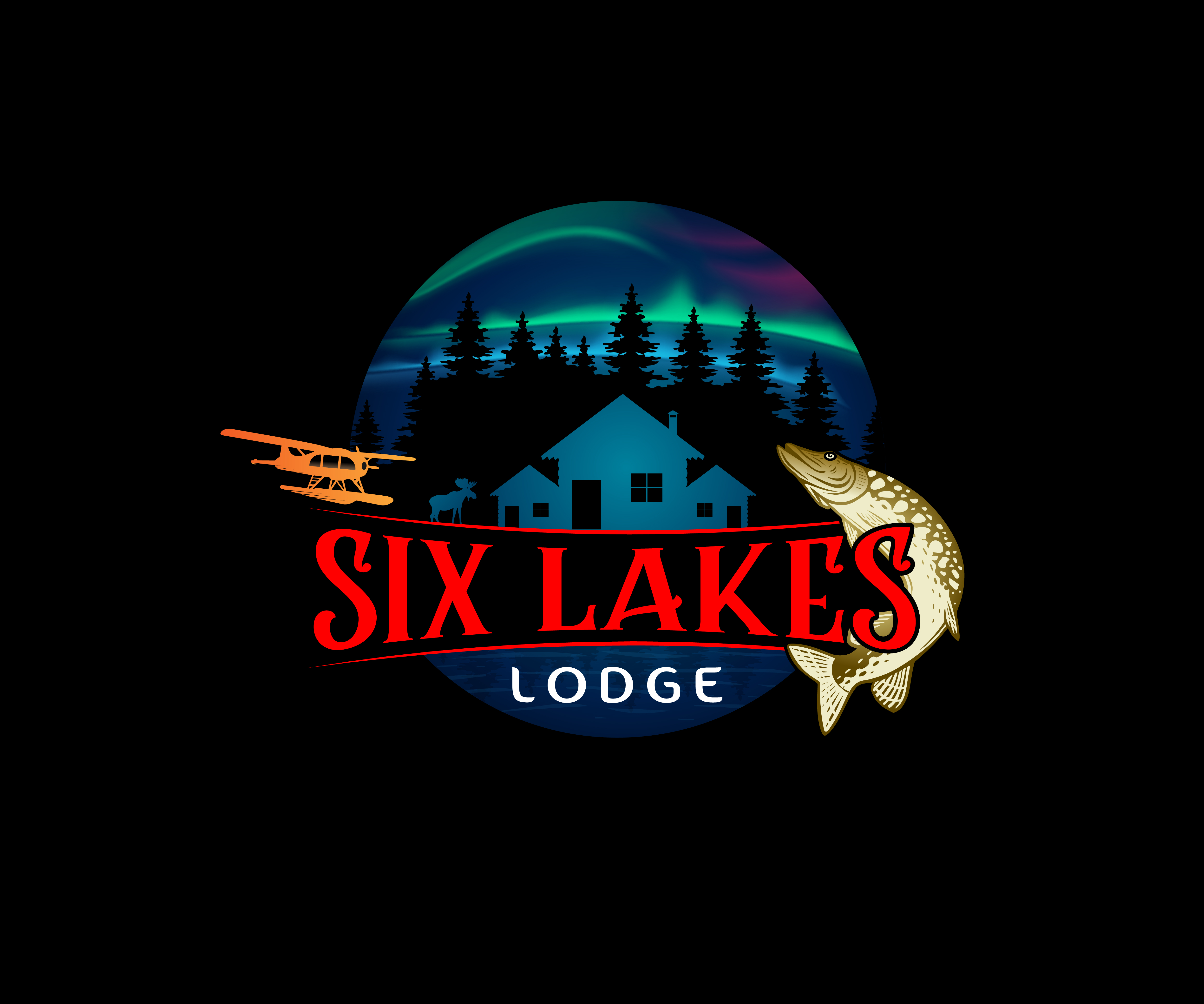 Logo Design for Six Lakes Lodge by Ahmad Sani | Design #27895402