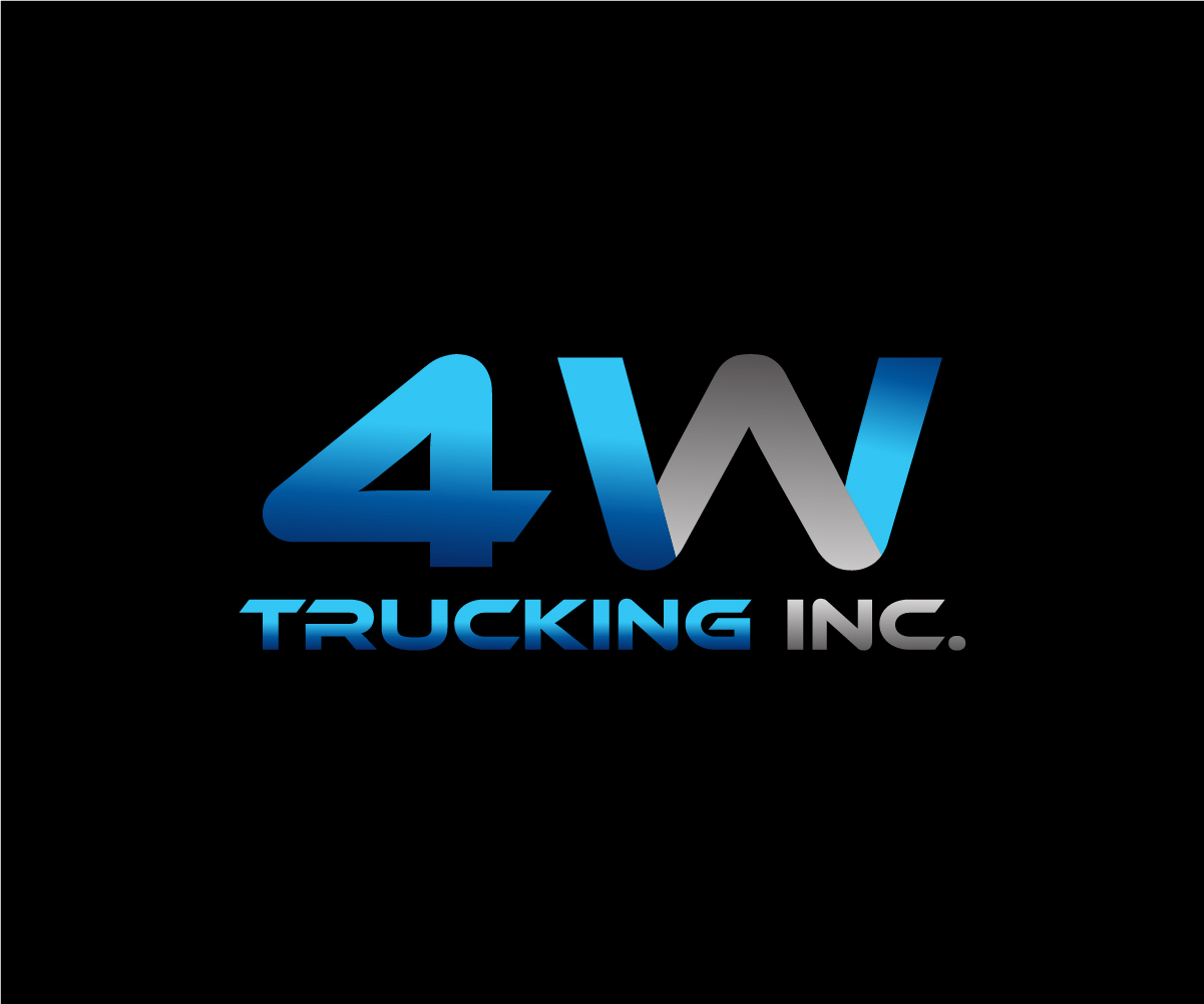 Modern, Bold, Transportation Logo Design for 4W Trucking Inc. by ...
