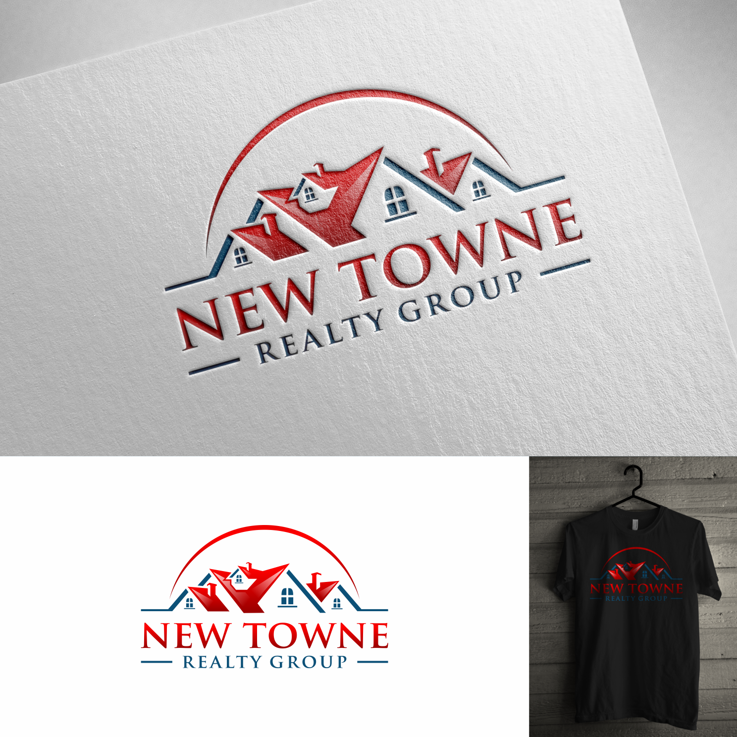 Bold, Playful, Real Estate Logo Design for New Towne Realty Group by ...