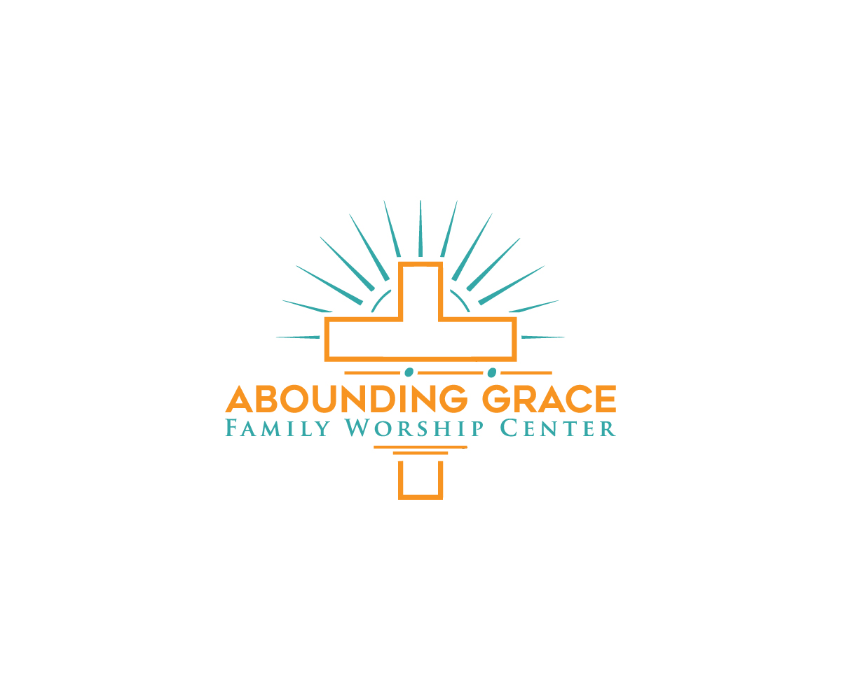 Modern, Bold, Church Logo Design for Abounding Grace Family Worship ...