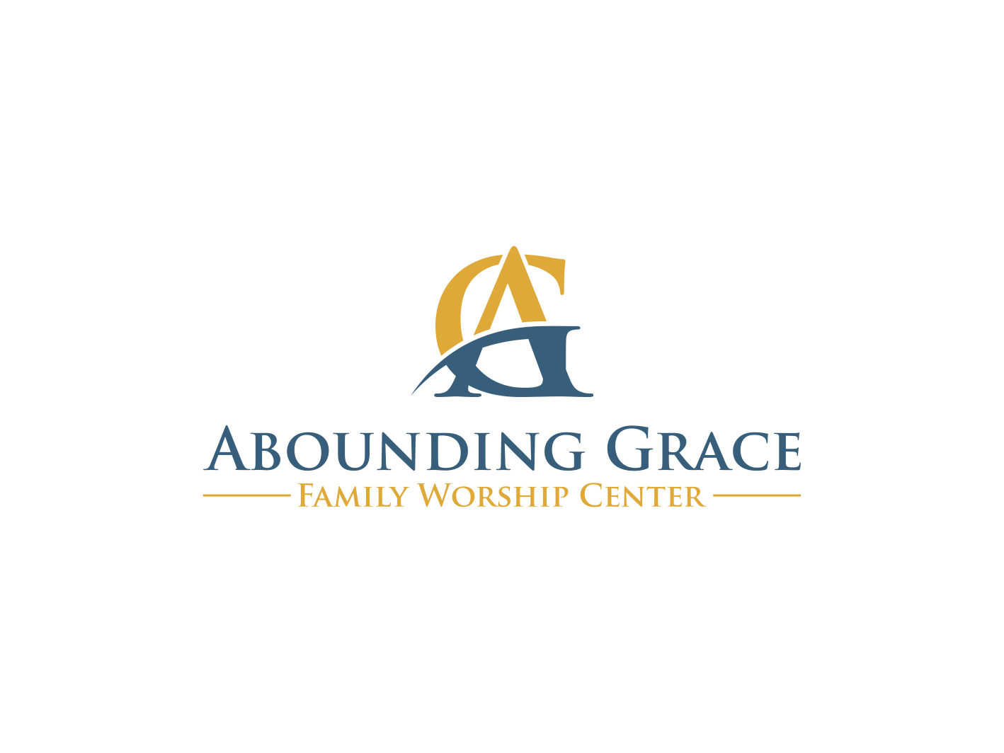 Modern, Bold, Church Logo Design for Abounding Grace Family Worship ...