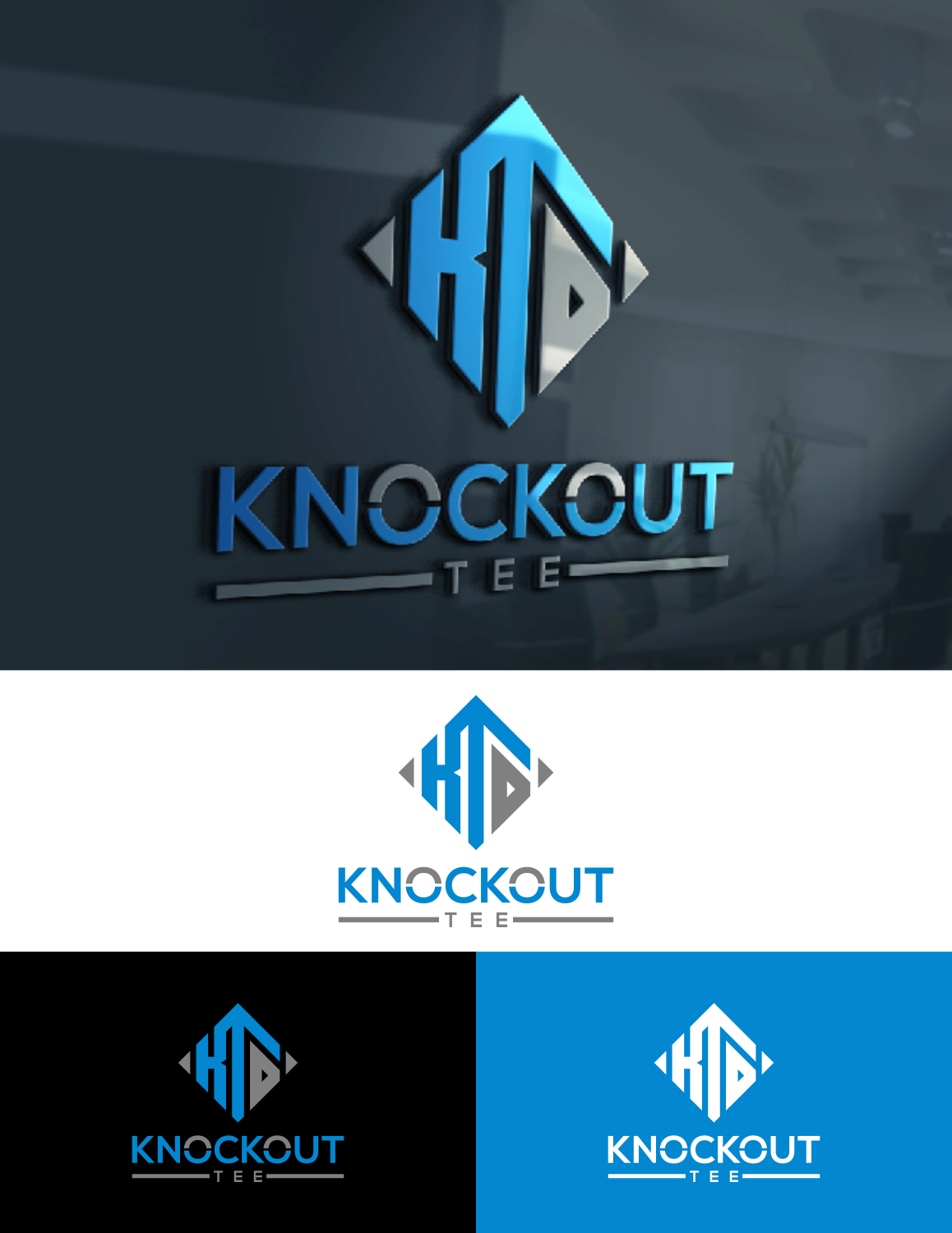 Logo Design for K.O.T Knockout Tee by arek madiun | Design #27945014