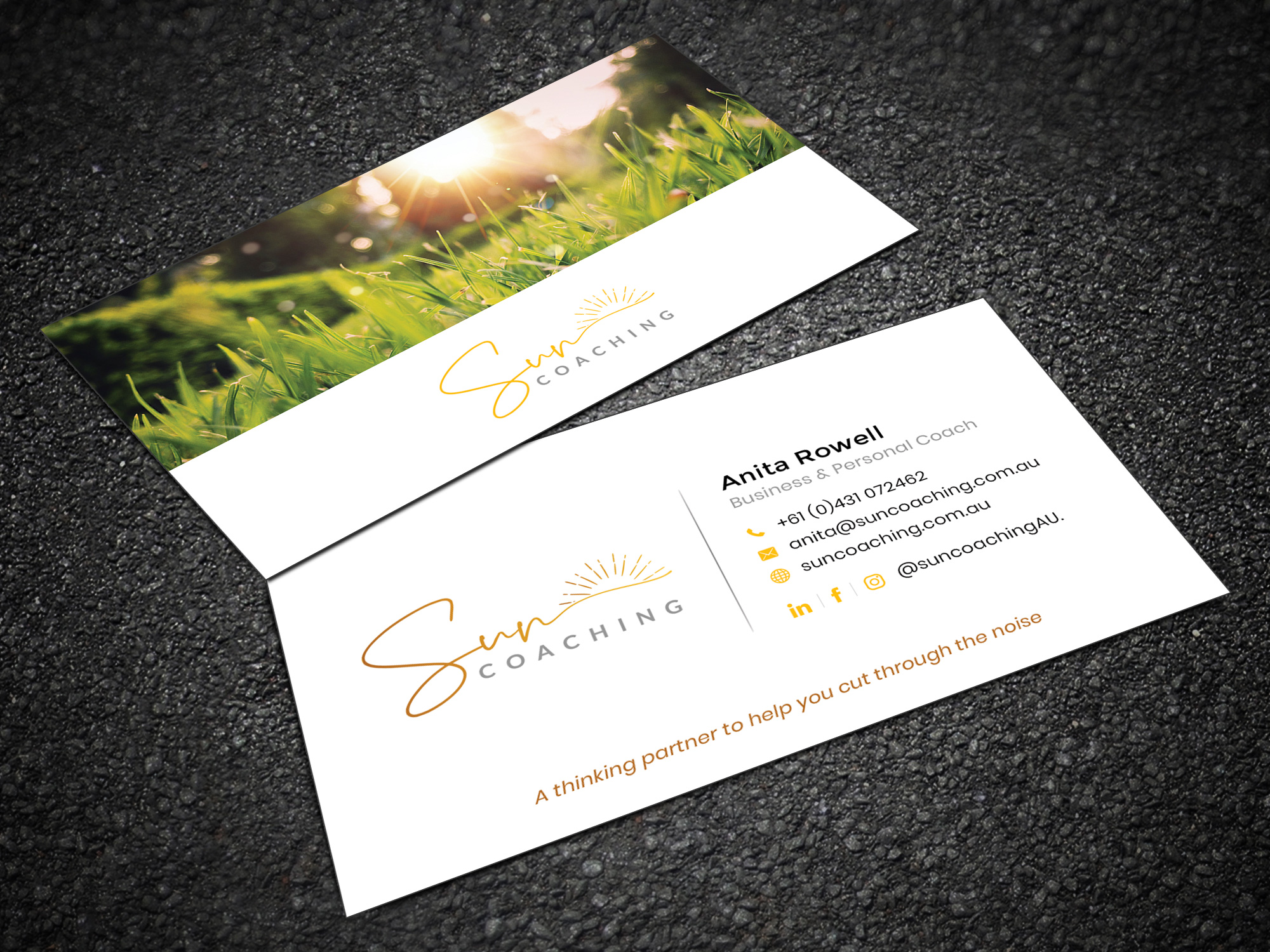 Elegant, Colorful, Business & Personal Coach Business Card Design for a ...