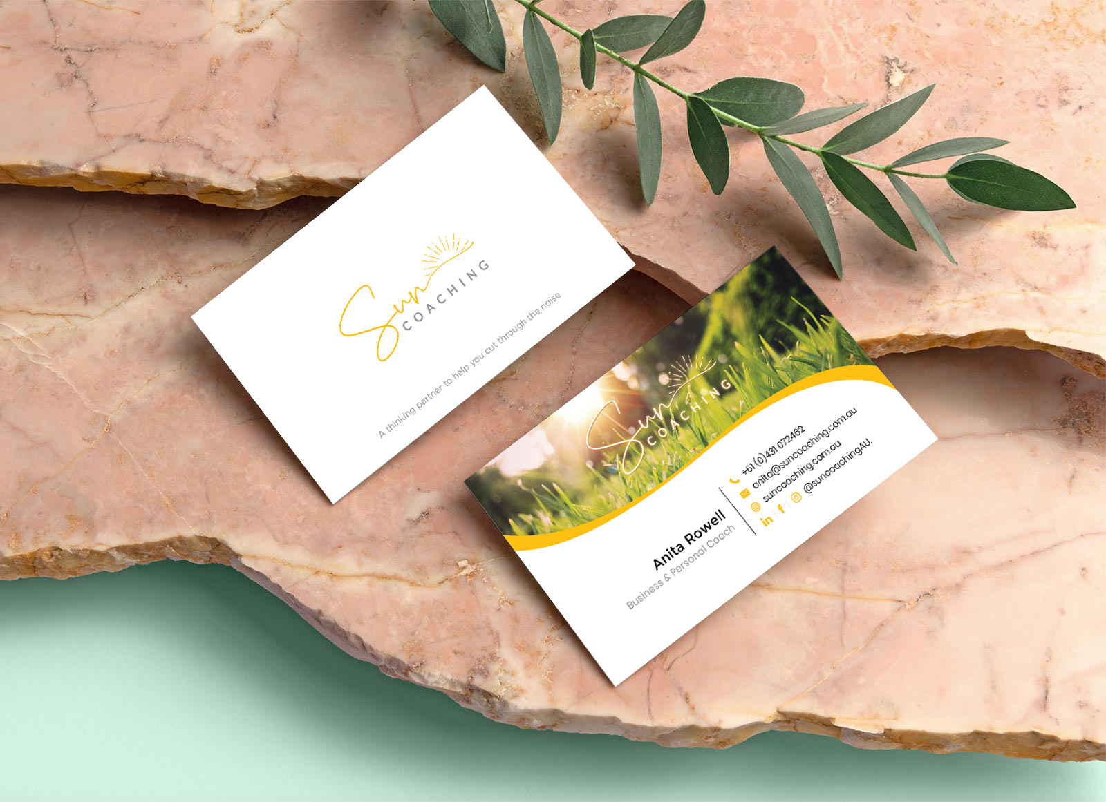 Elegant, Colorful, Business & Personal Coach Business Card Design for a ...
