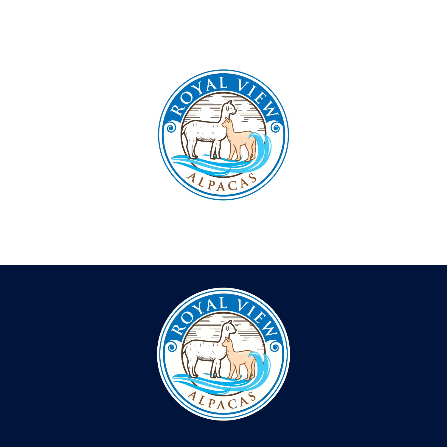 Logo Design for Royal View Alpacas by sankar999 | Design #27951293
