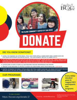 Serious, Traditional, NonProfit Flyer Design for Blind Community Center ...