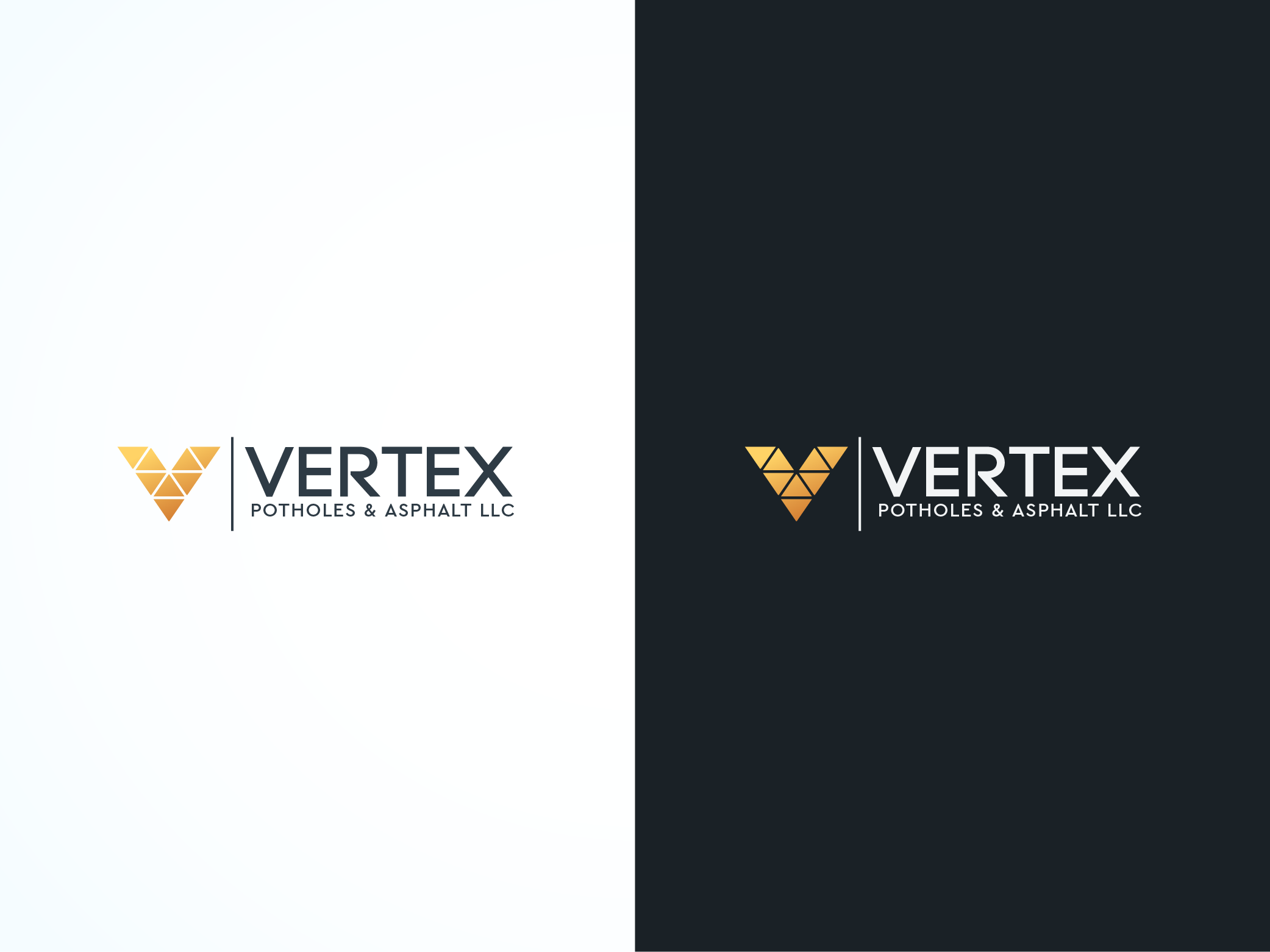 Logo Design for Vertex Potholes & Asphalt LLC or Vertex Potholes and ...