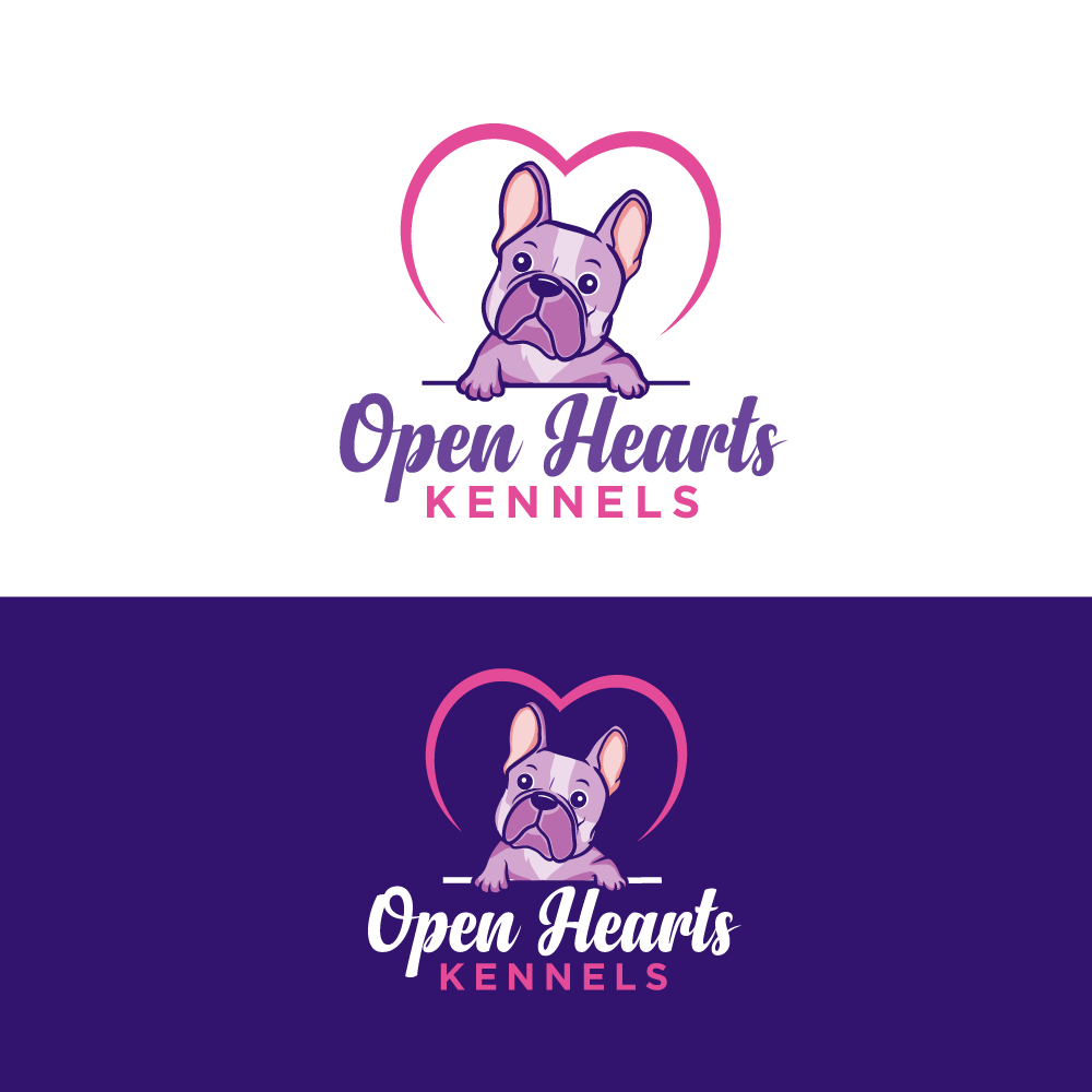 Personable, Feminine, dog Breeder Logo Design for Open Hearts Kennel by ...