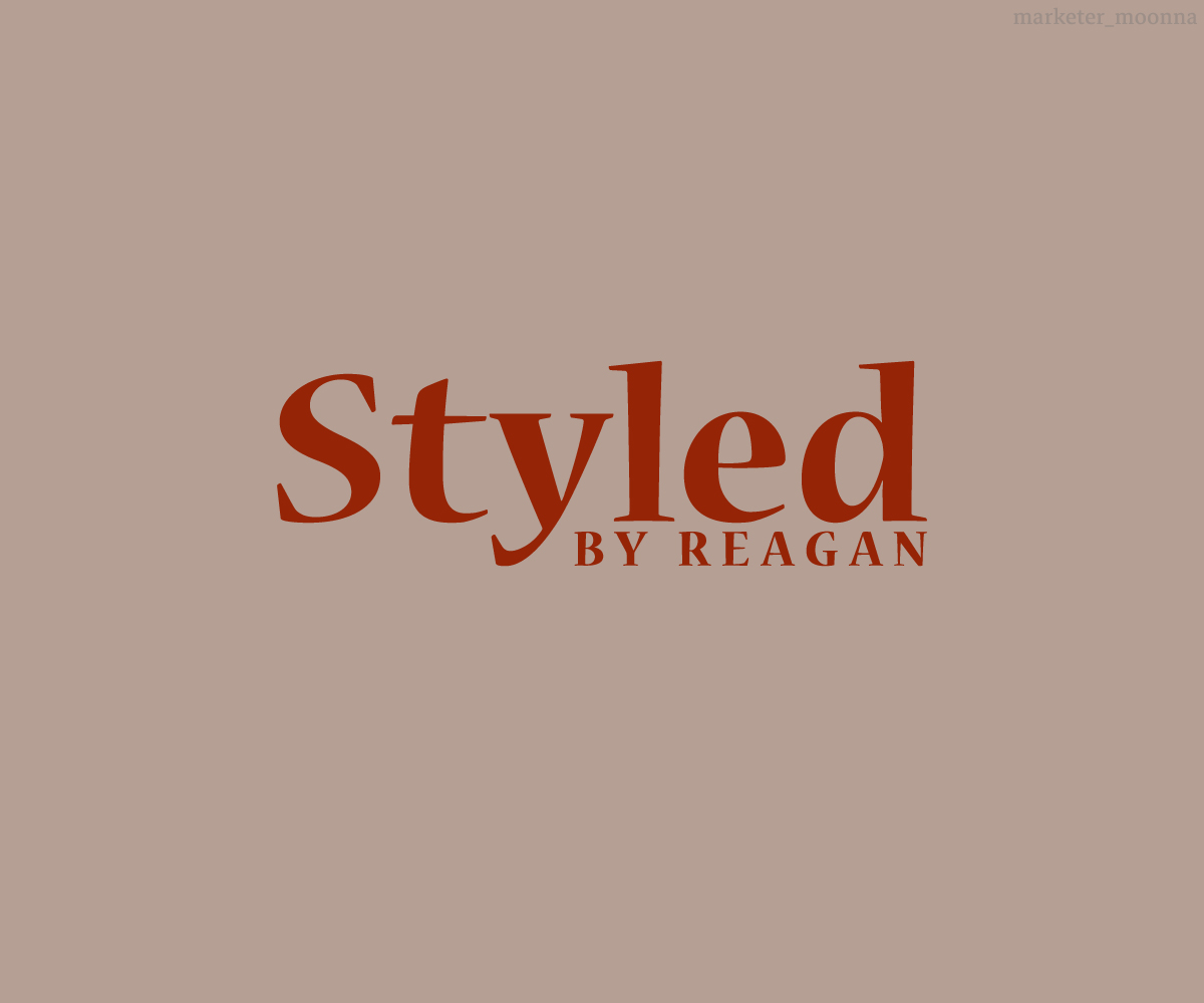Modern, Colorful, personal styling Logo Design for Styled by Reagan by ...