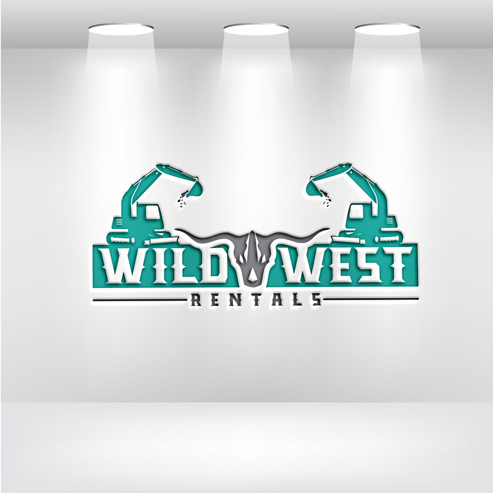 Bold, Professional, Equipment Rental Logo Design for Wild West Rentals ...