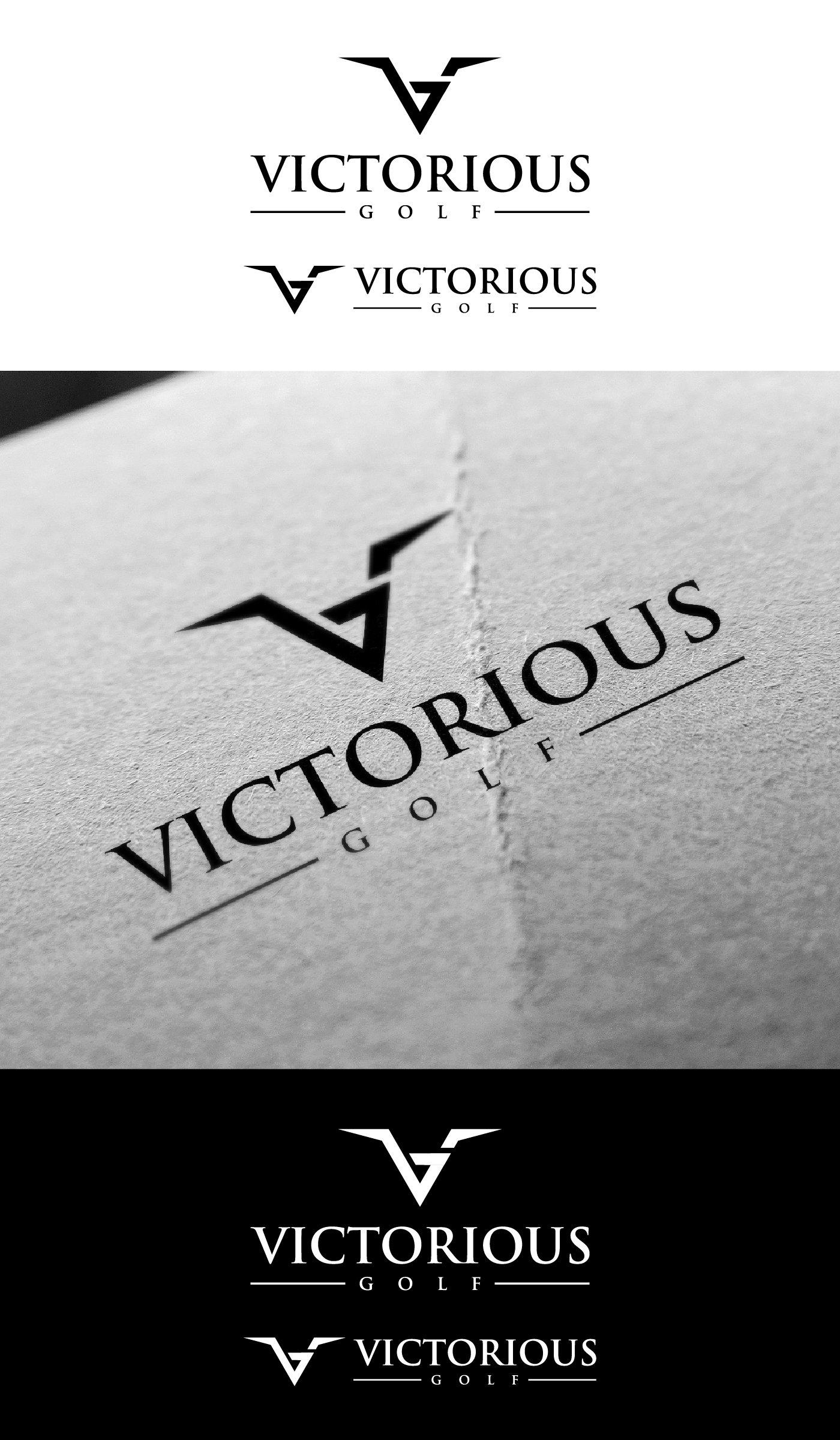 Elegant, Modern, Golf apparel Logo Design for Victorious (or ...