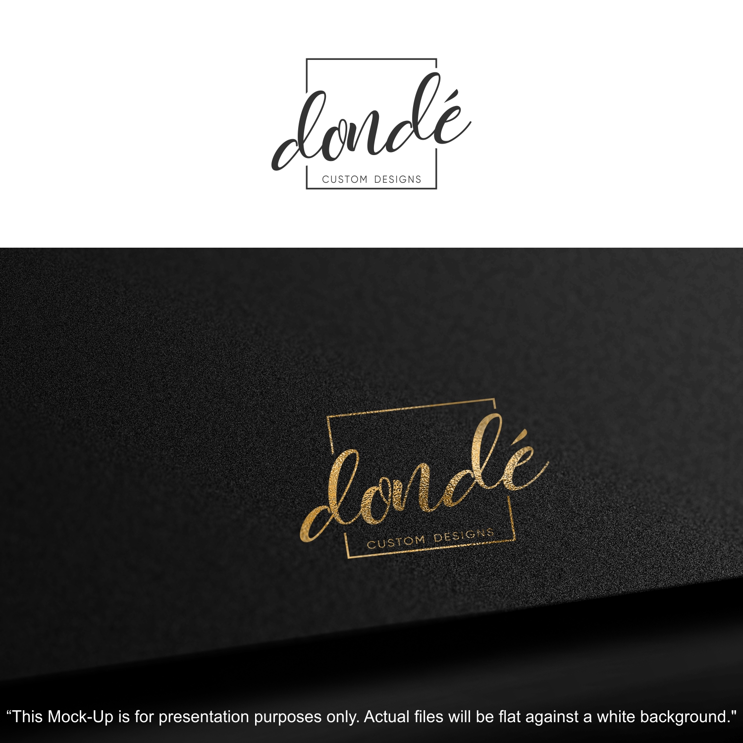Logo Design for Donde Custom Designs by Naeem imran | Design #28035850