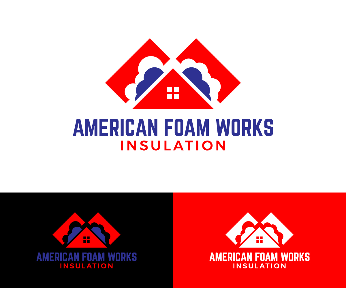 Masculine, Bold, construction/Insulation Logo Design for American Foam ...