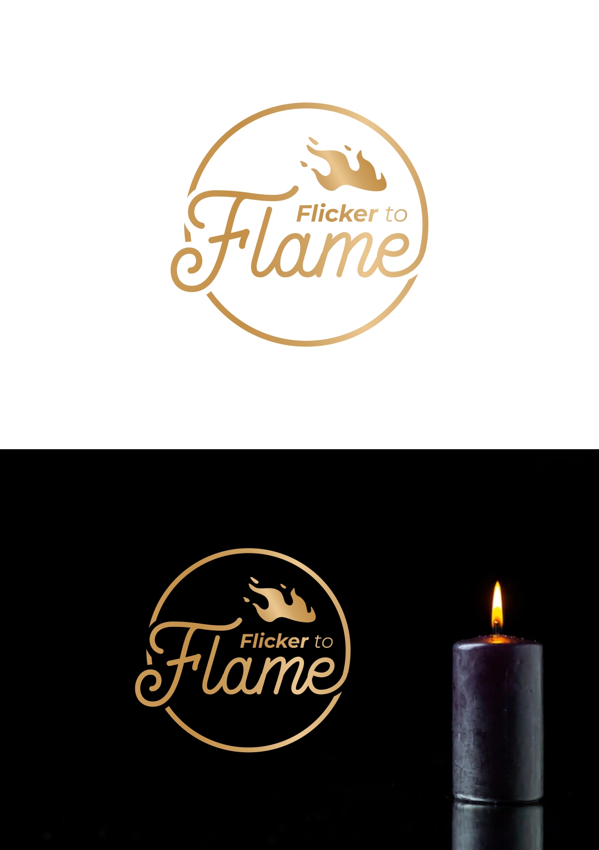 Logo Design for Flicker to Flame by beard.art | Design #28082817