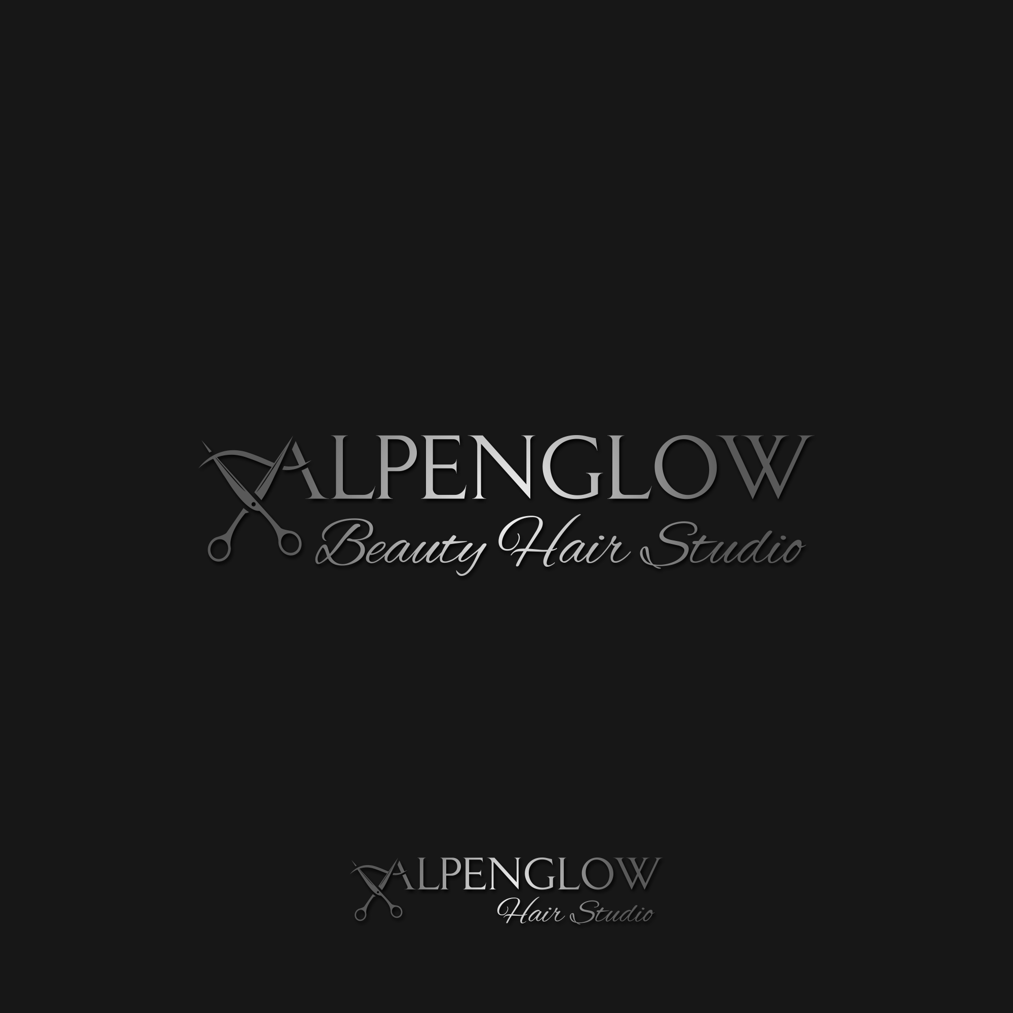 Logo Design for Alpenglow Hair Studio/Alpenglow-Beauty Within and Out ...
