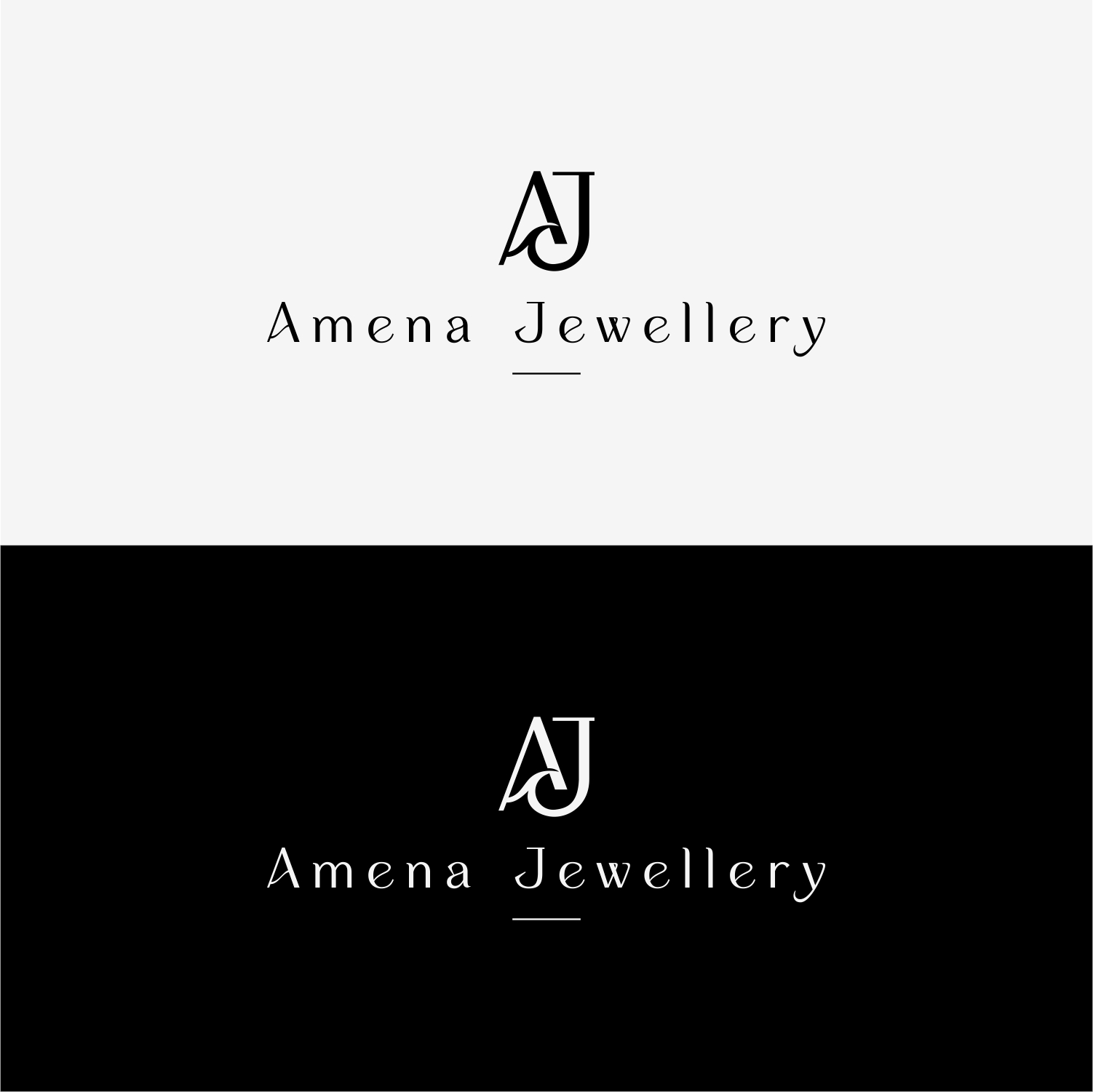 Elegant, Serious, Luxury Gold Jewelry Logo Design for Amena by ...