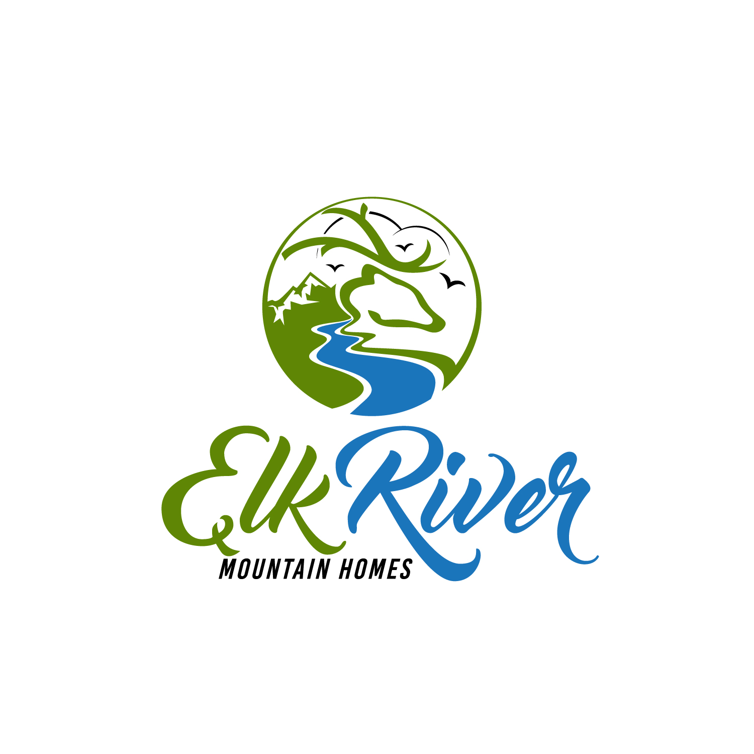 Logo Design for Elk River Mountain Homes by Dream Logo Design | Design ...