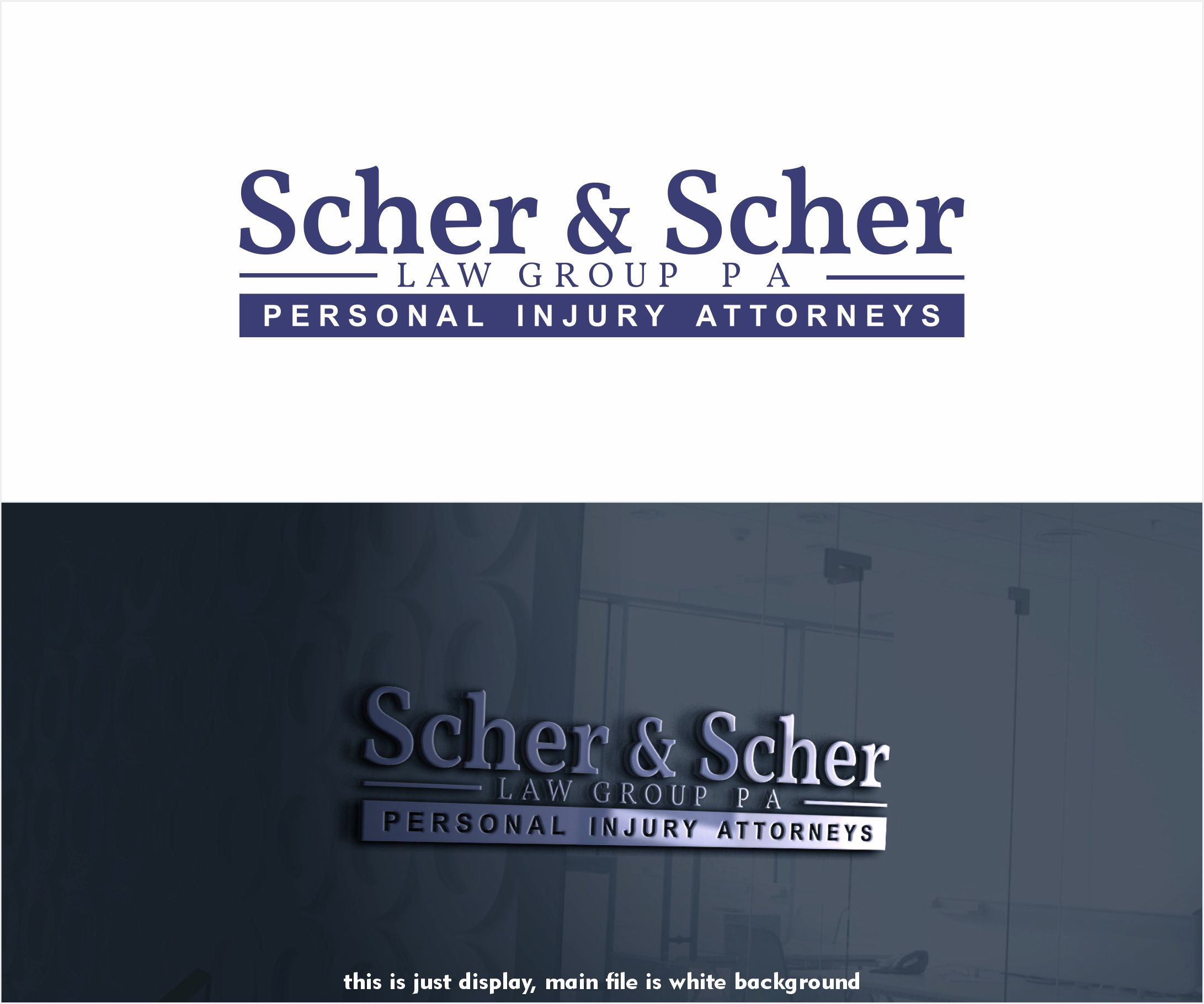 Logo Design for Scher & Scher Law Group, P.A. Personal injury attorneys ...