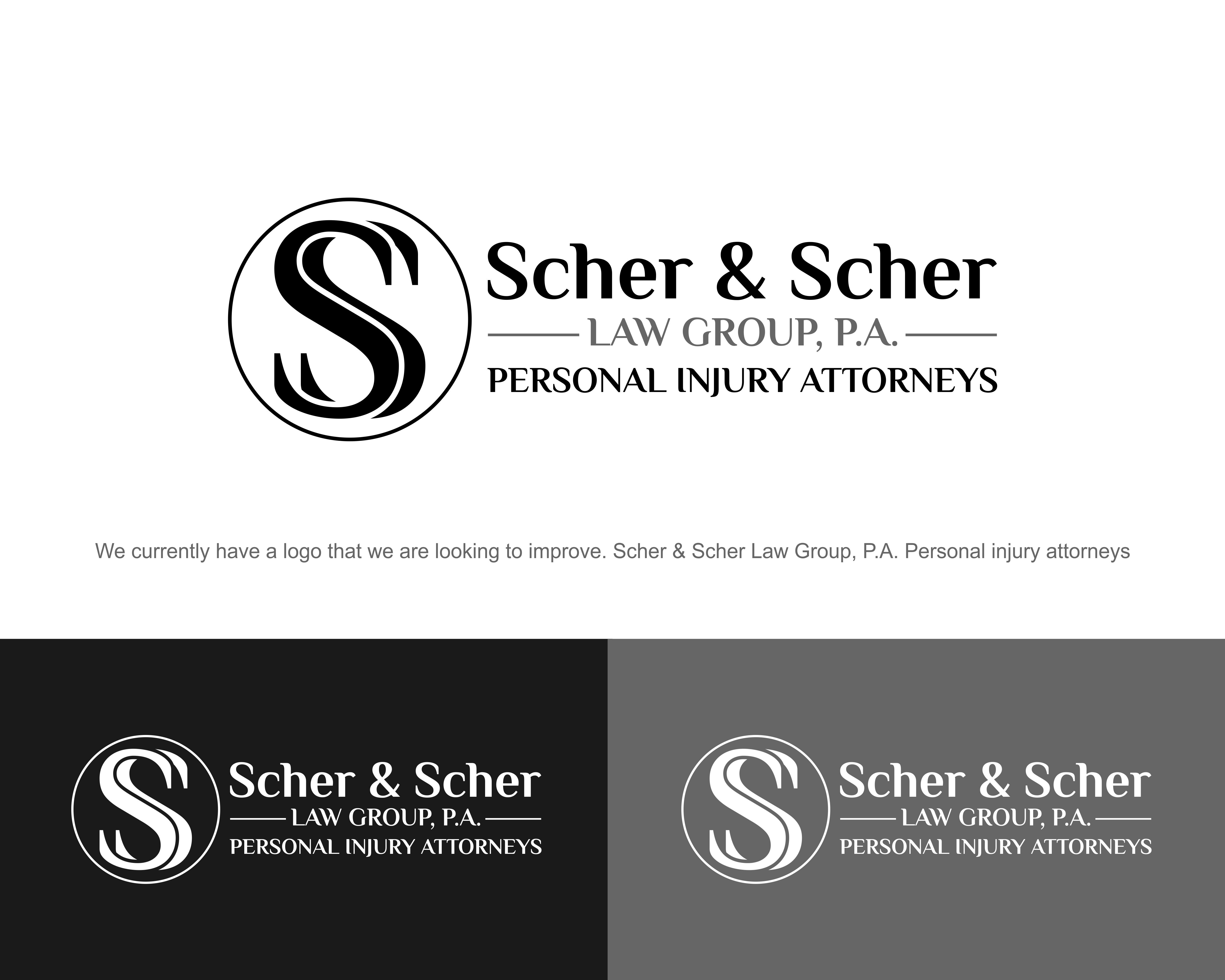 Logo Design for Scher & Scher Law Group, P.A. Personal injury attorneys ...