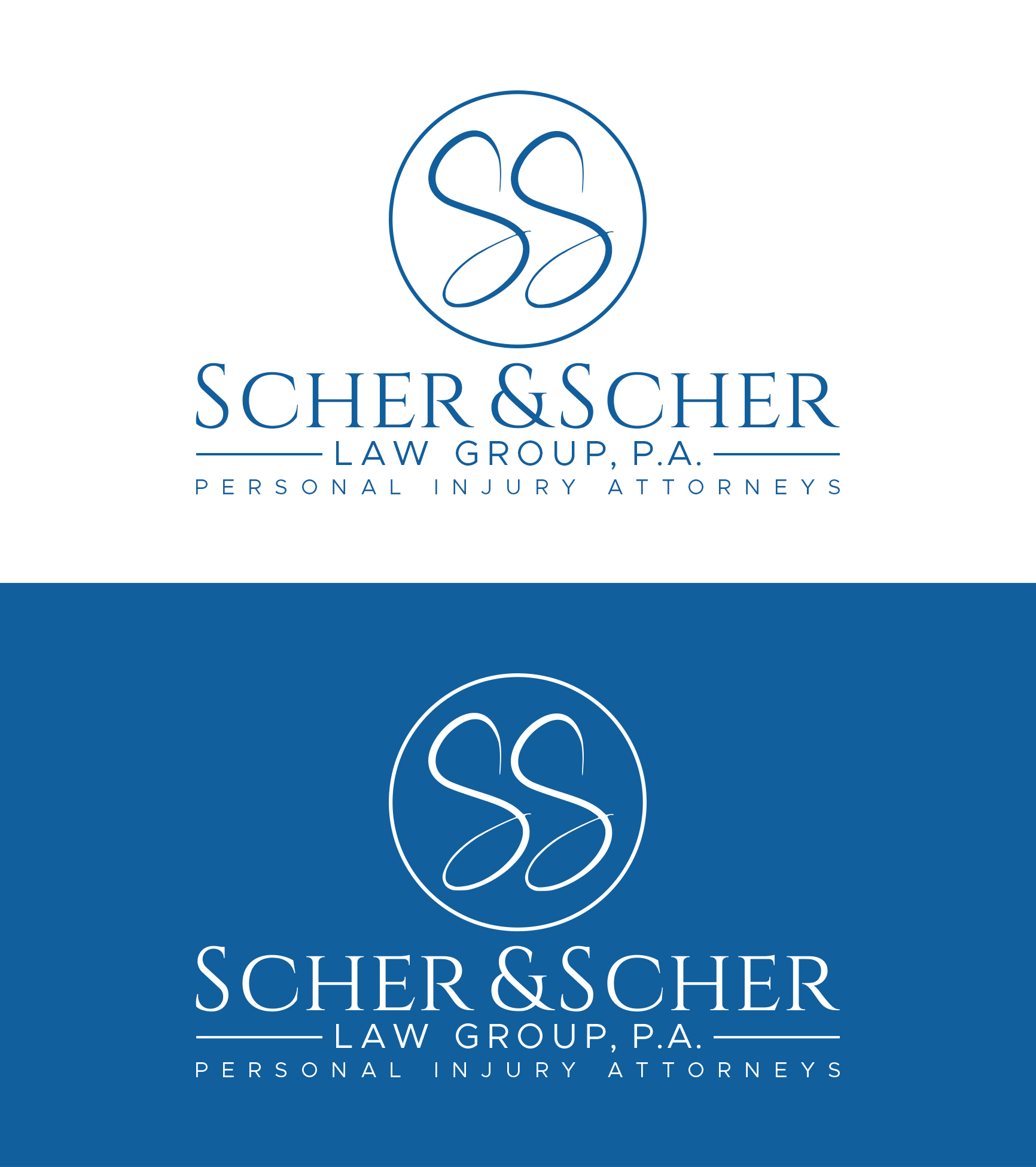 Logo Design for Scher & Scher Law Group, P.A. Personal injury attorneys ...