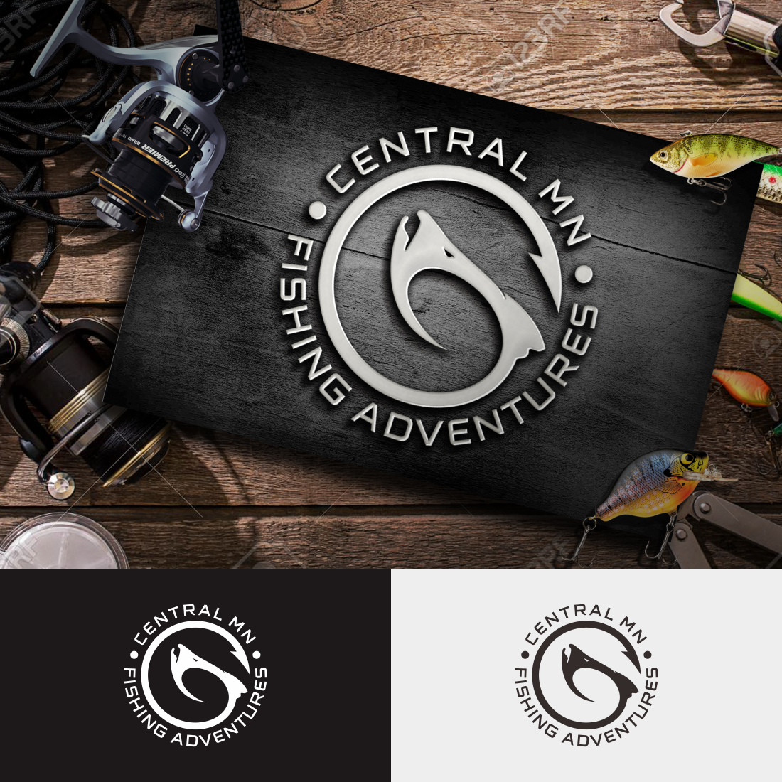 Modern, Bold, Fishing Logo Design for Central MN Fishing Adventures ...