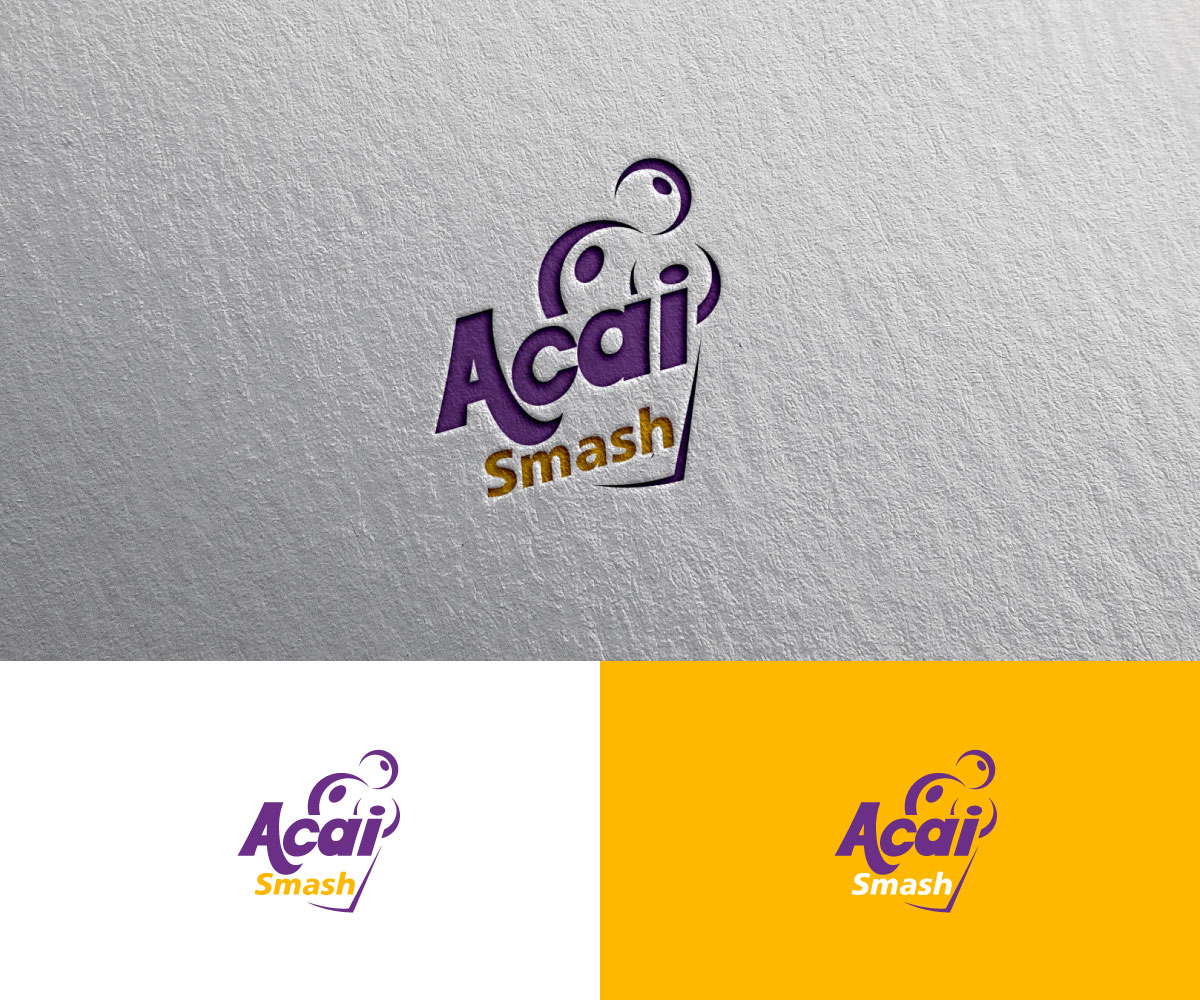 Colorful, Modern, Acai cups Logo Design for Acai Smash by Iris 3 ...
