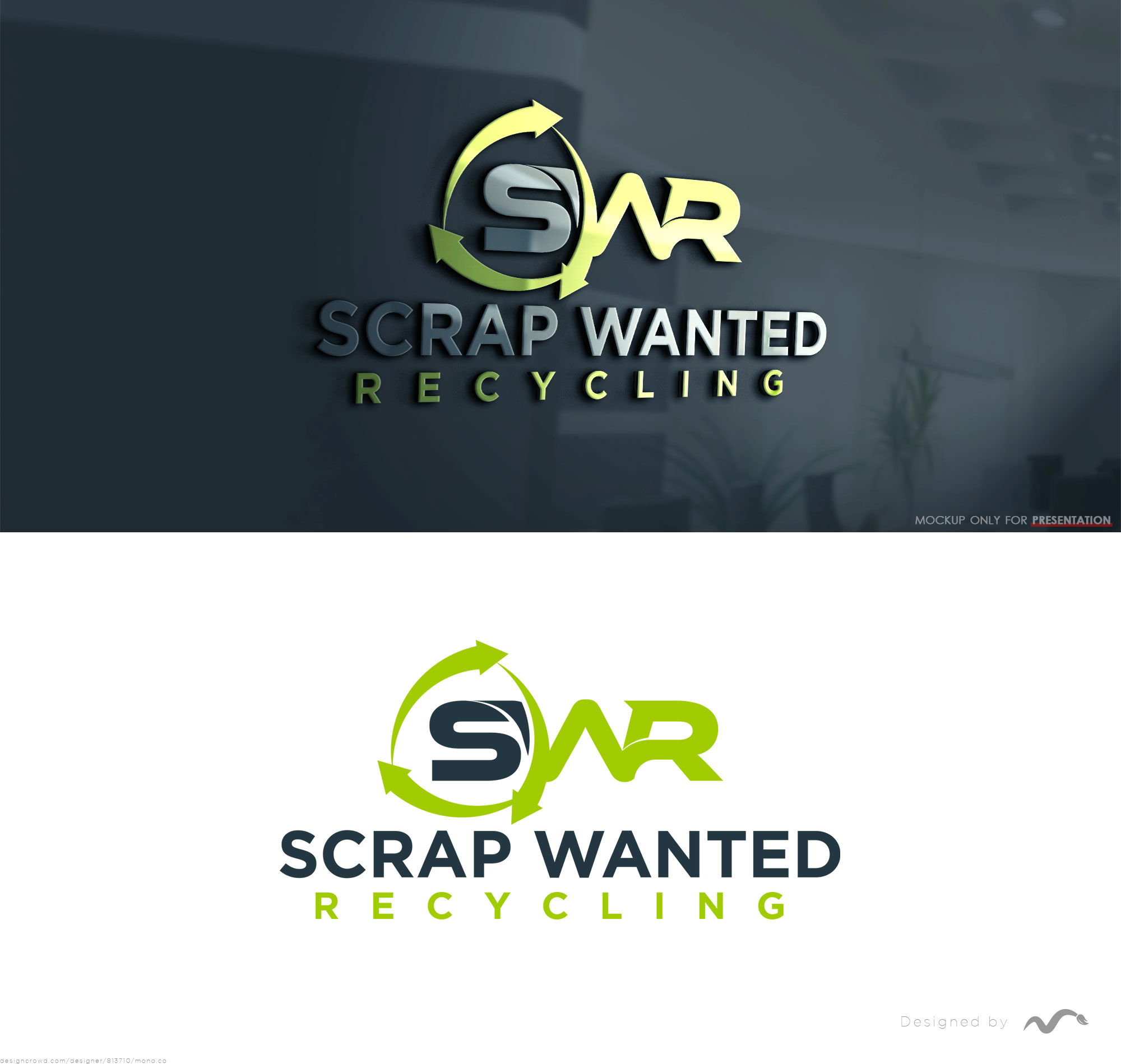 Playful, Colorful, Recycling Logo Design for My company name "scrap ...